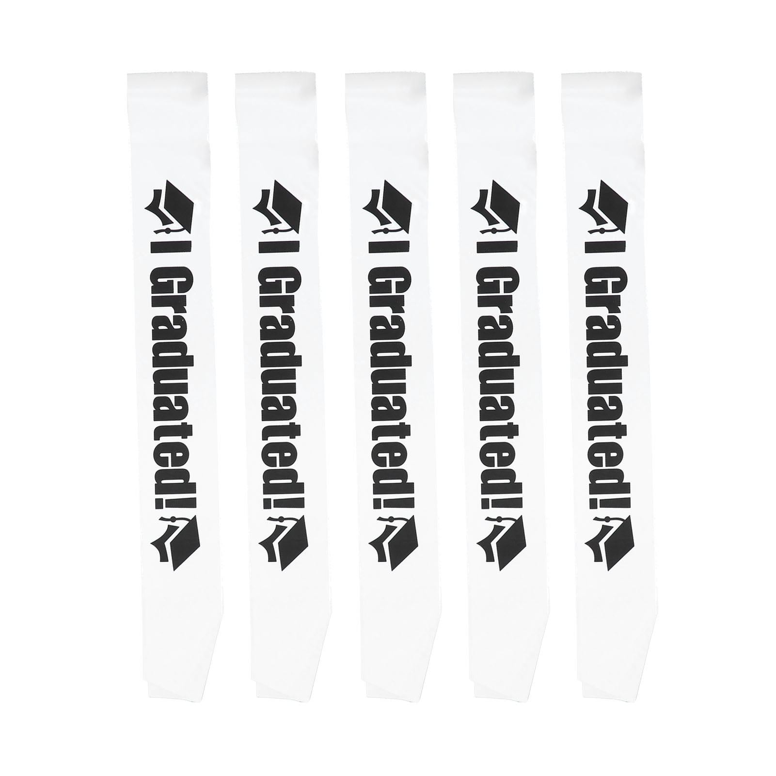 White Graduation Sash, 5-Pack Satin Congratulation Party Accessory with ...