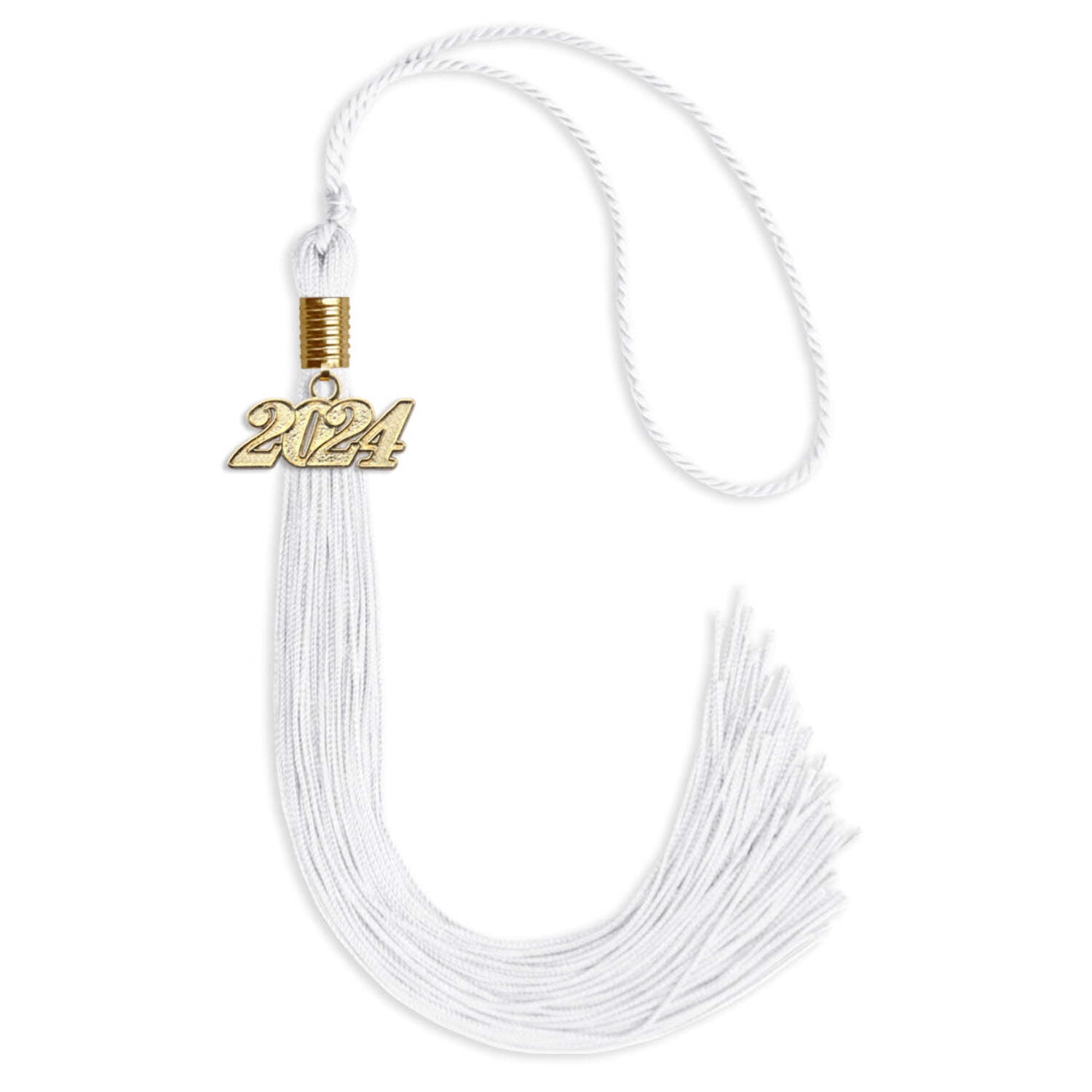 Endea Graduation White Graduation Tassel with Gold Date Drop - Walmart.com