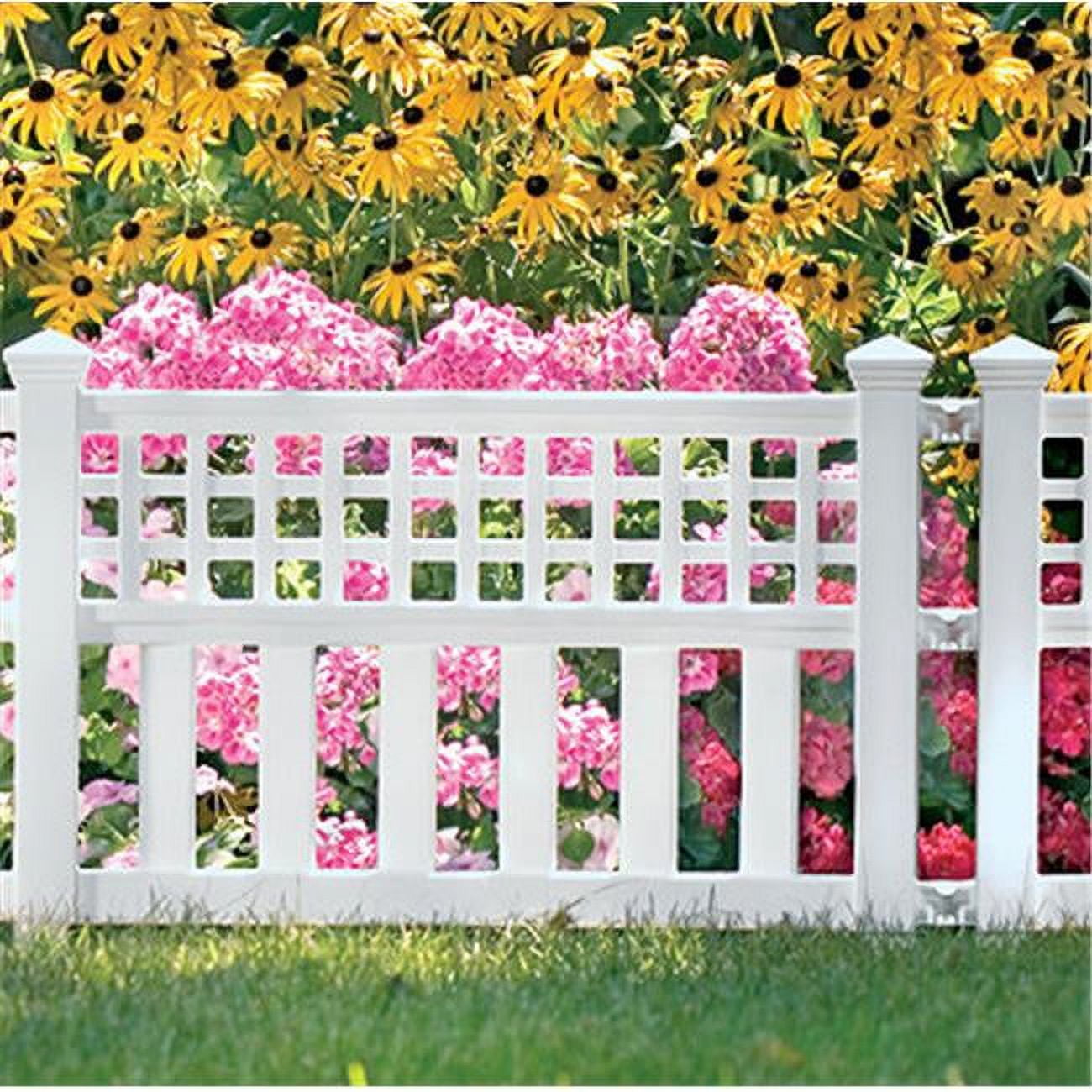 White Grand View Fence -pack of 4 - Walmart.com