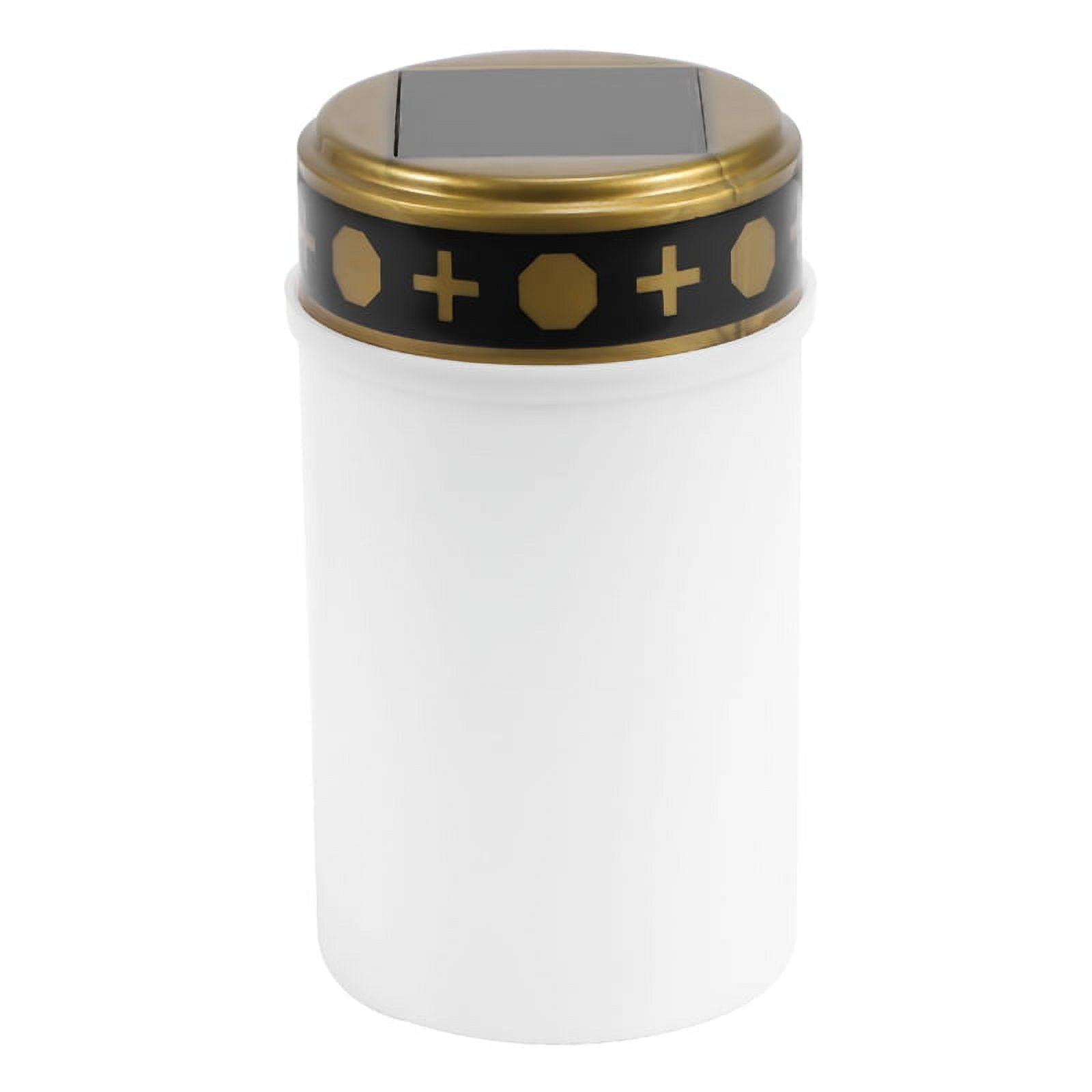 White Grave Candle for Cemetery Grave Solar Lights with Lighting LED ...