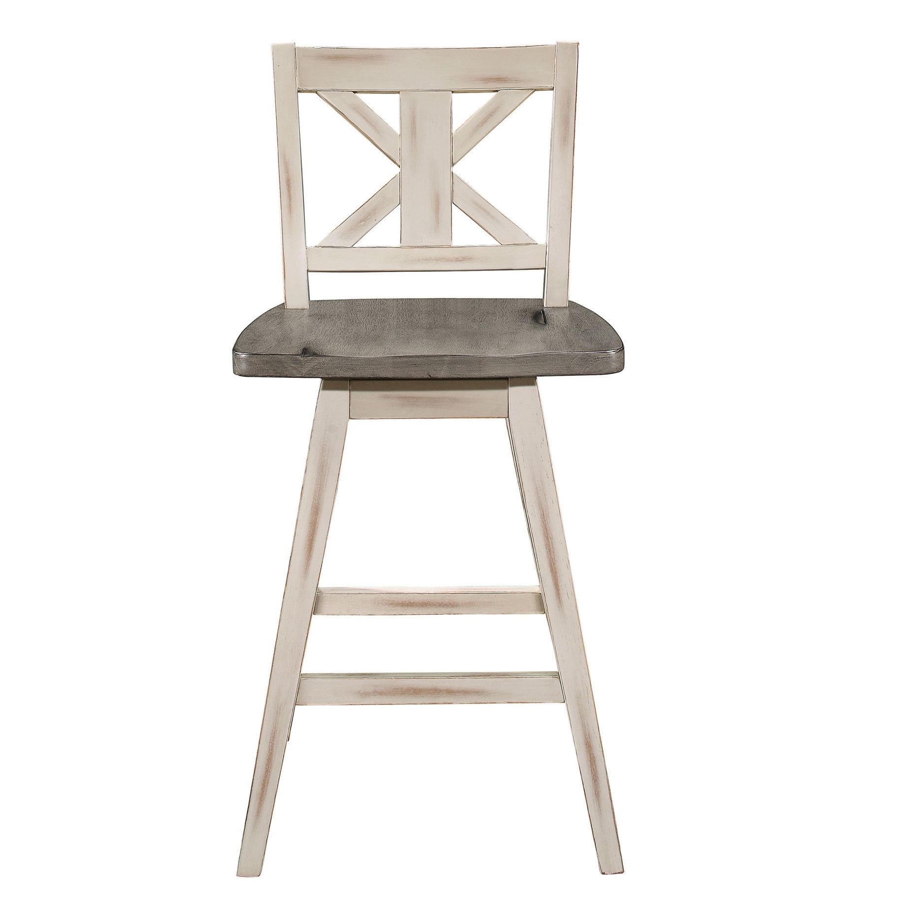 White Gray Counter Height Chairs | Dining, 360-Degree Mobility ...