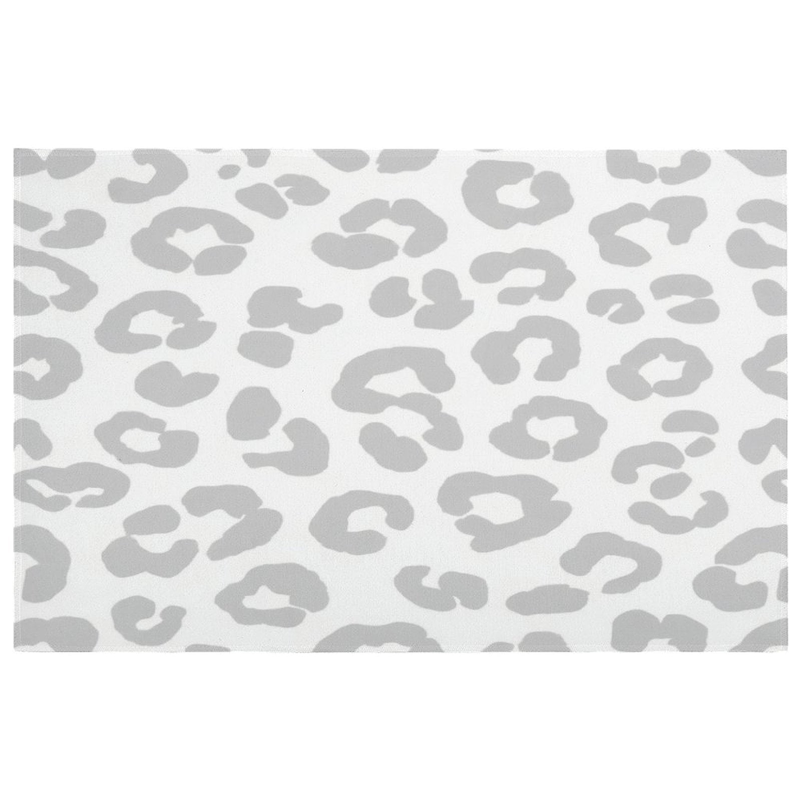 White Gray Leopard Cheetah Animal Print Adult Home Decor Bedroom Living ...