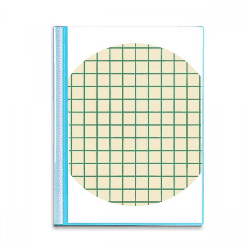 White Green Grid Decorative Pattern Book Sheet Protectors Portfolio ...