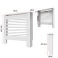 White/Grey Radiator Cover Shelf Cabinet Grill MDF Wooden Modern ...