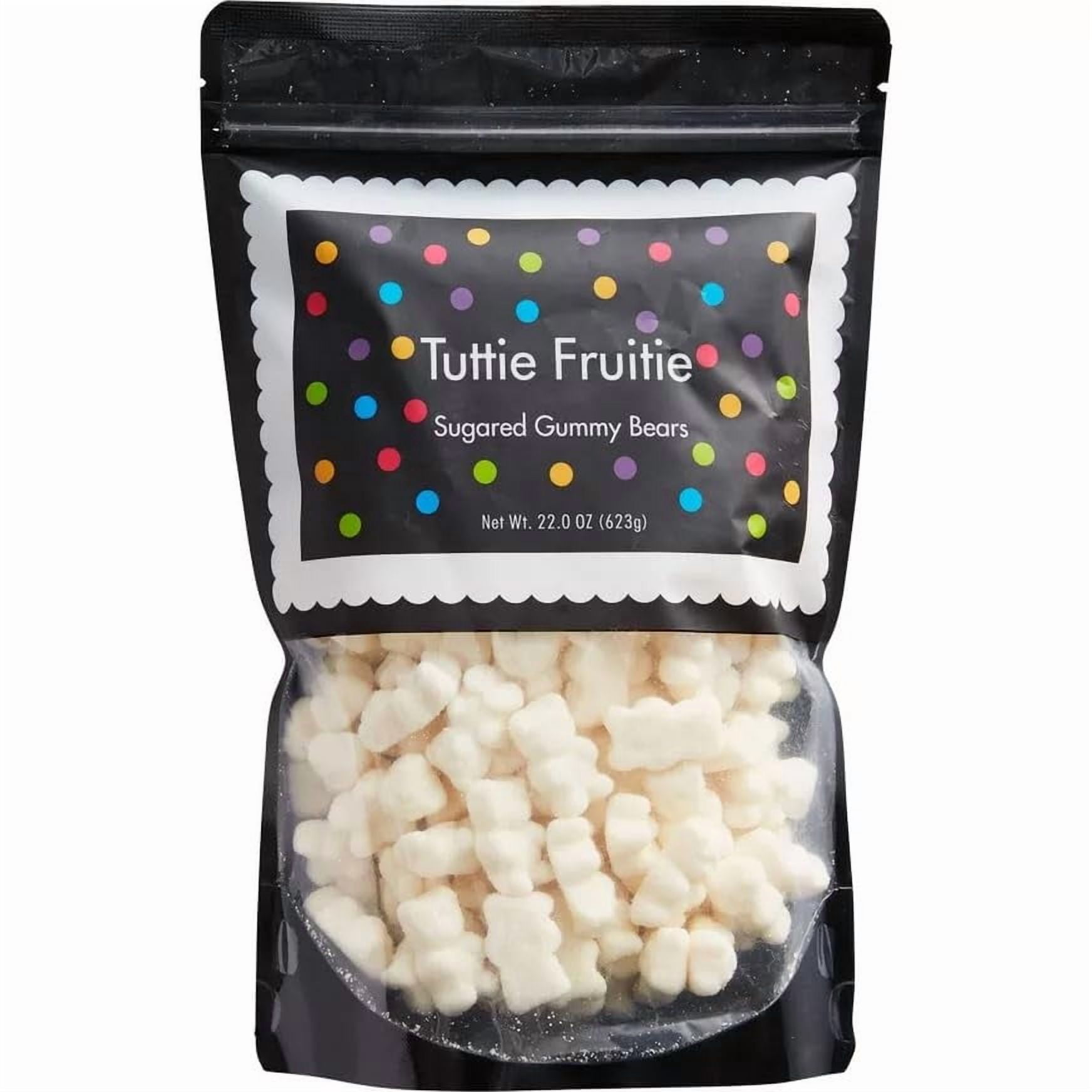 White Gummy Bears Sugared, KEF28 1.3 Pound Resealable Bag, White Candy ...
