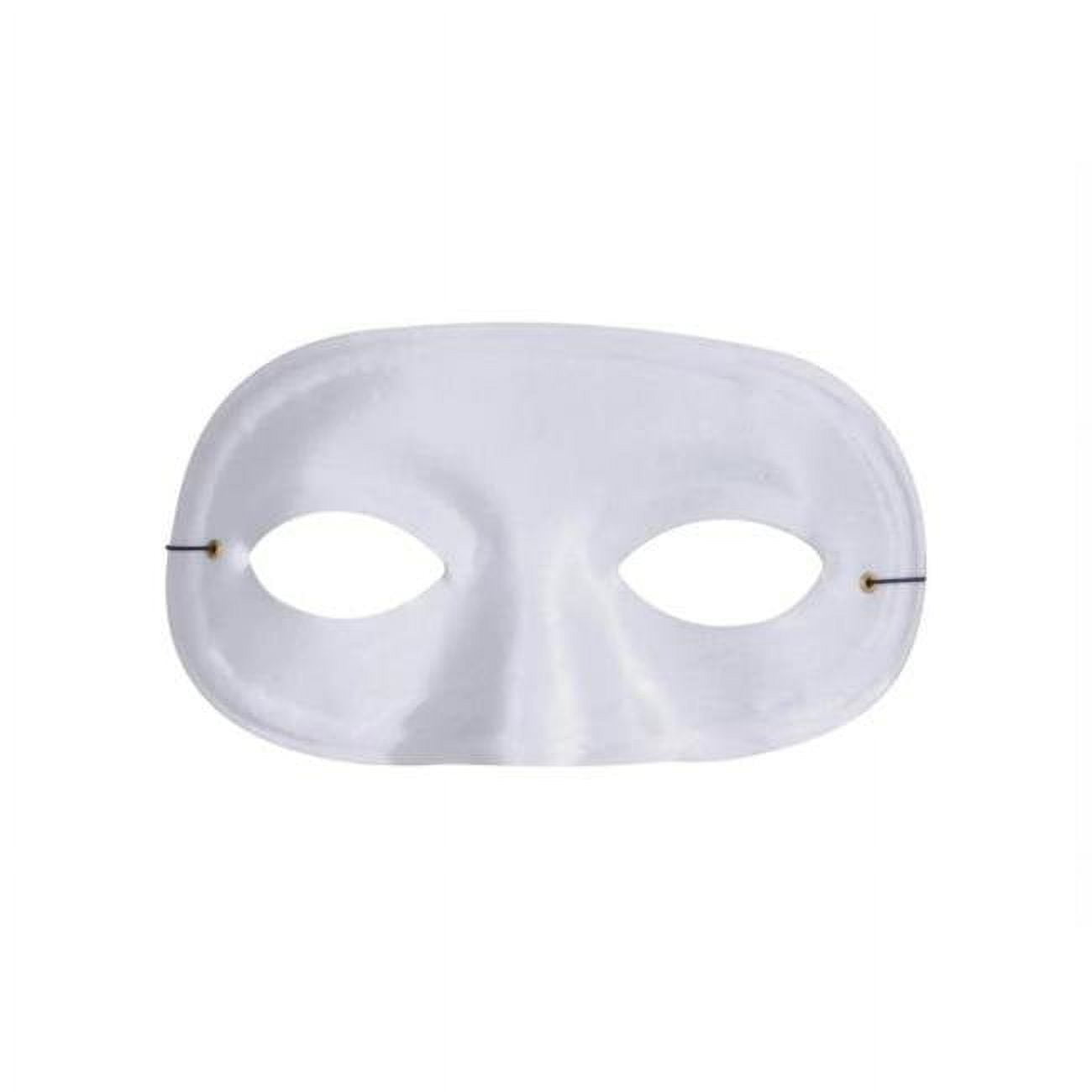 White Half Domino Mask Adult Halloween Accessory - Walmart.com
