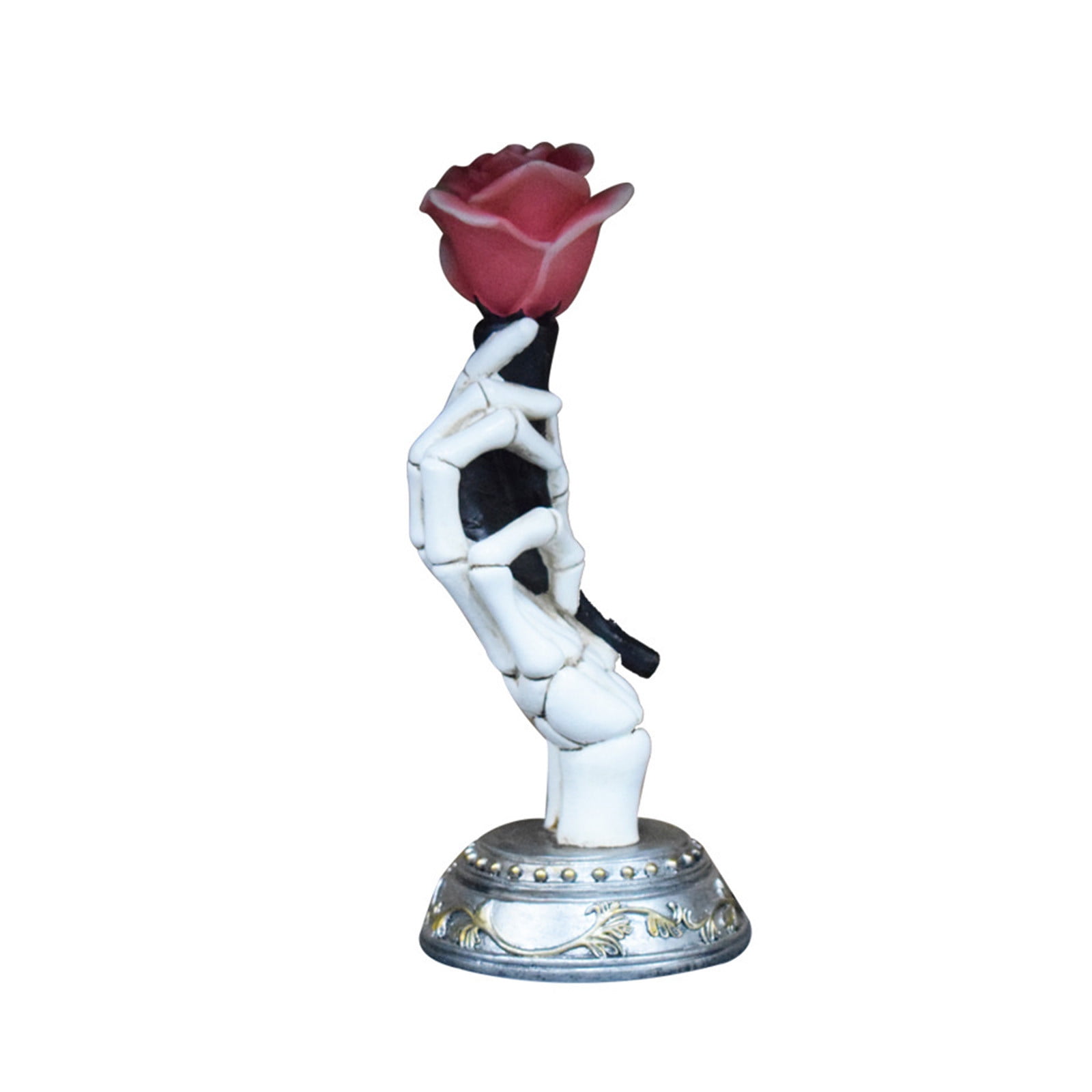 White Halloween Resin Ghost Statue With Crystal Lighting Led For ...