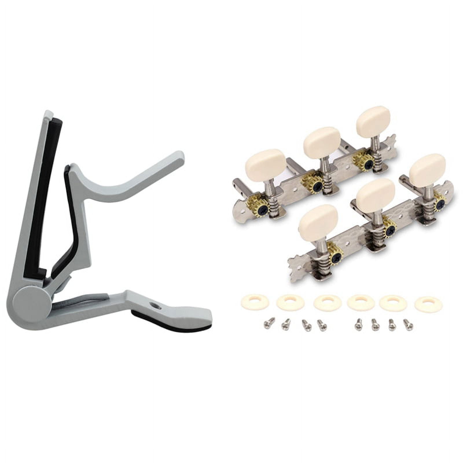 White-Handed Guitar Capo Clip Trigger with Quick Change with Vintage ...