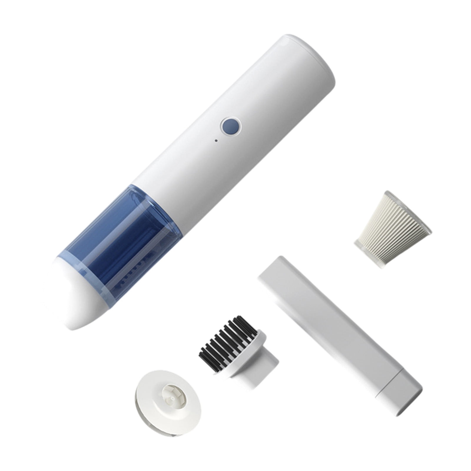 White Handheld Vacuum Cleaner Cordless Design High Power Portable Mini ...