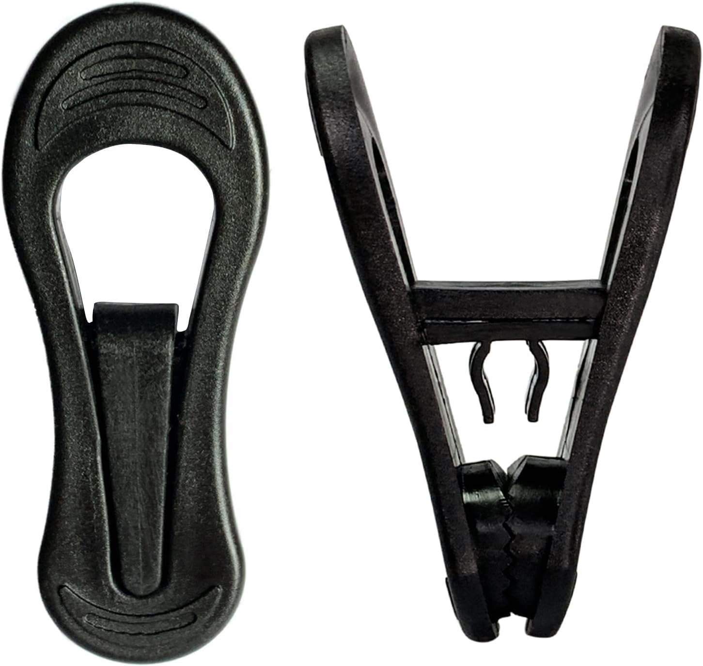 White Hanger Clips 50 Pack, Multi-Purpose Plastic Hangers Clips Perfect ...