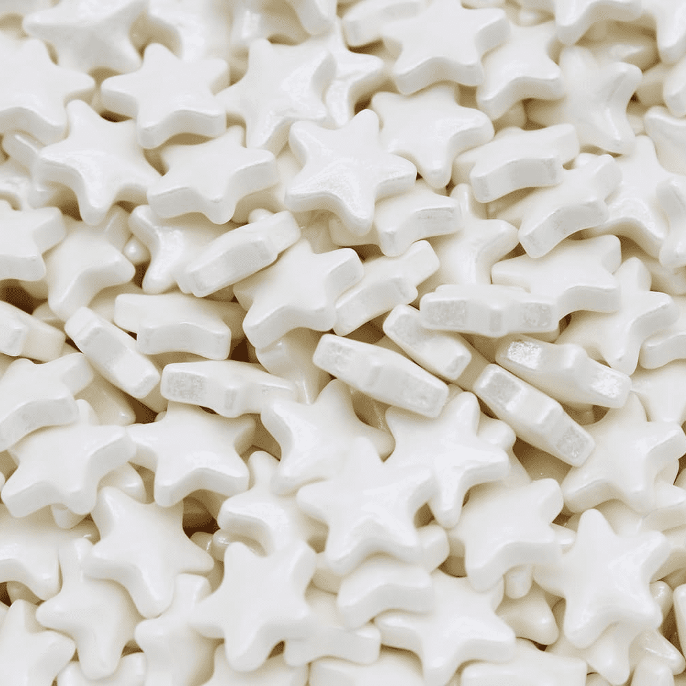 Naturejam White Hard Candy Stars Weighs 1 Pound - Star Shaped Candy ...