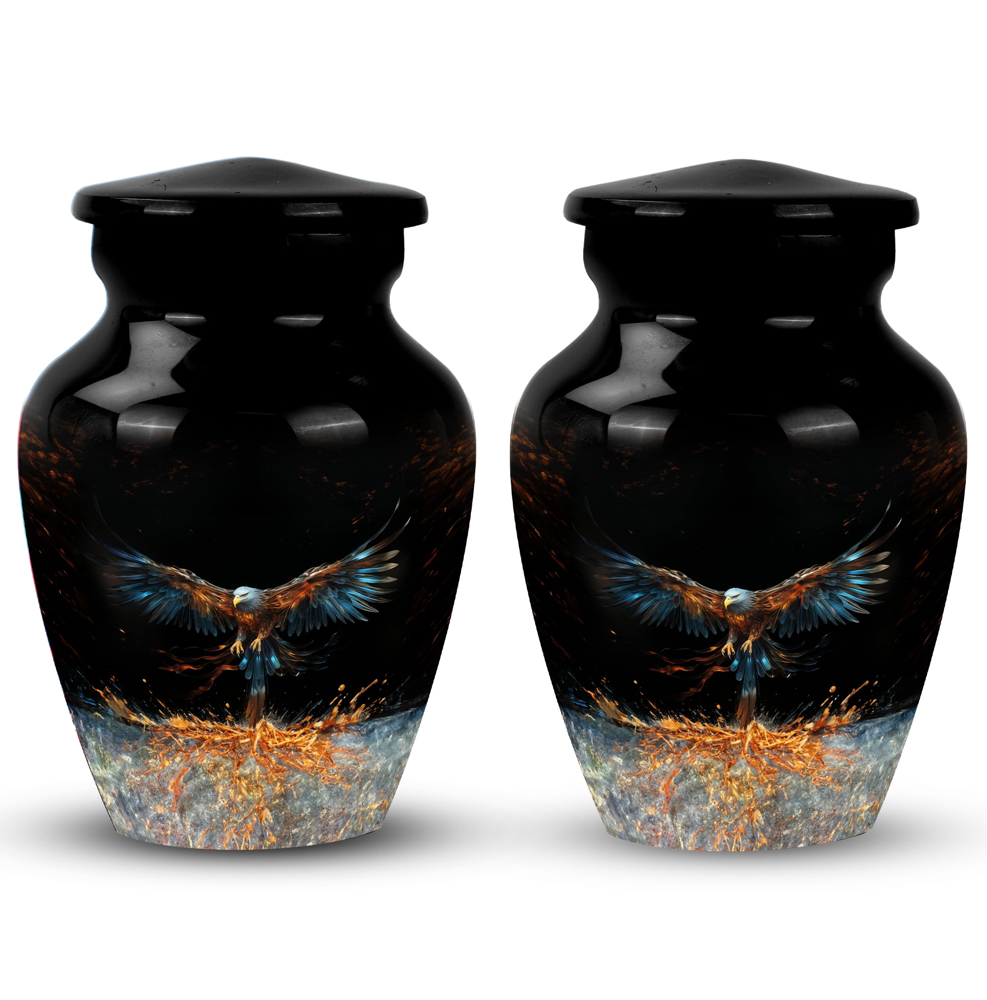 White Head Eagle Small Urns For Human Remains - Miniature Urns For ...