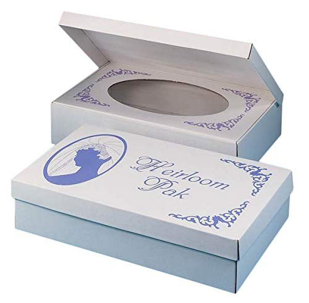 White Heirloom Wedding Gown Storage & Preservation Box | Included ...
