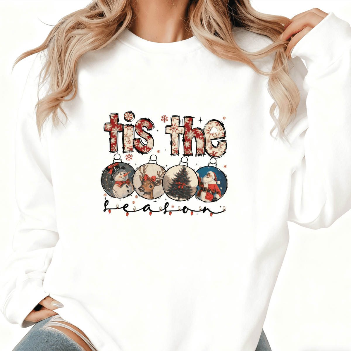 White High quality Print Sweatshirt Graphic Sweatshirt S-3XL Easygoing ...