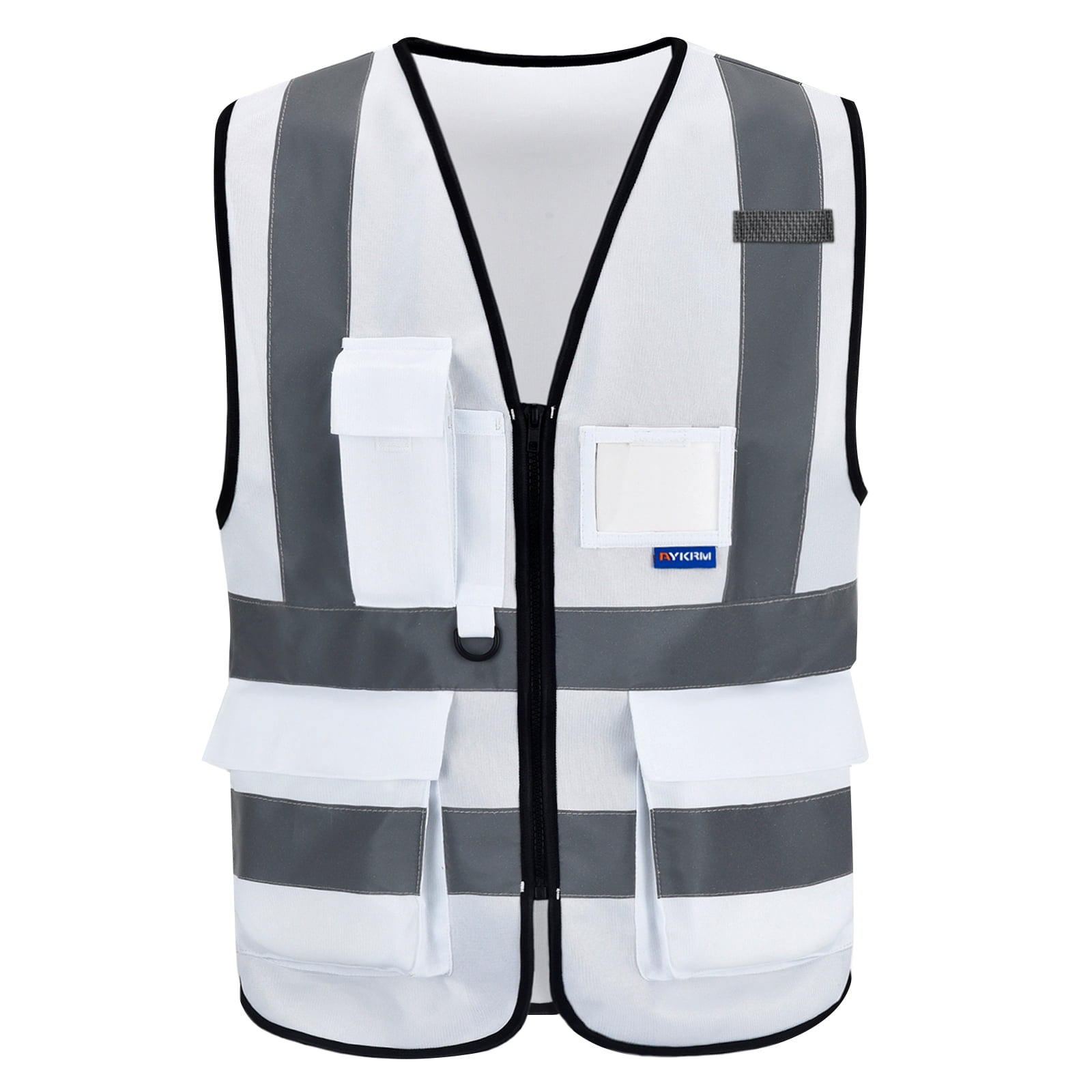 White High visibility viz vest hi vis viz reflective safety vests for ...