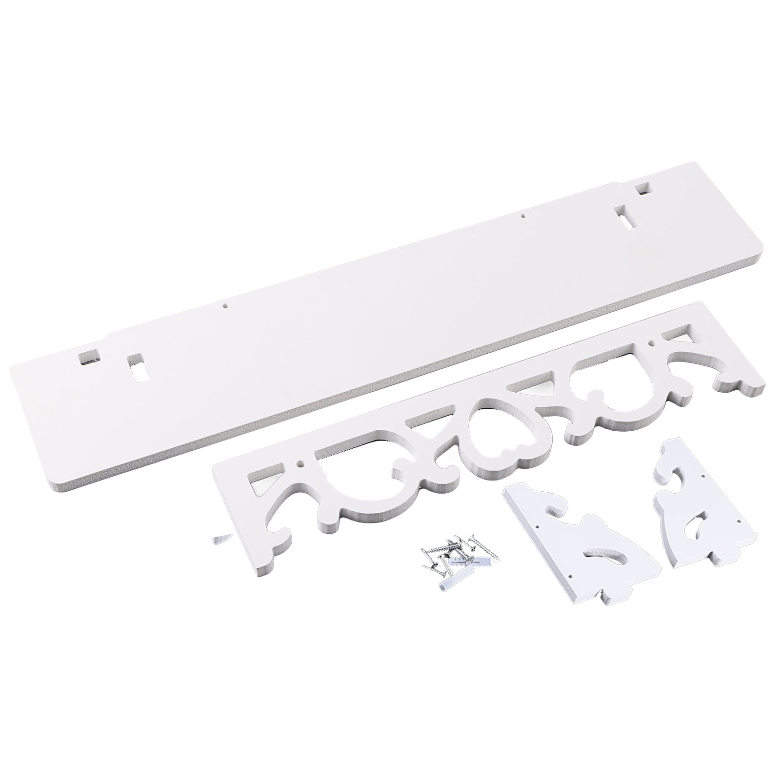 White Hollow Floating Shelf Wall Shop Bookshelf Display Shelf Furniture ...