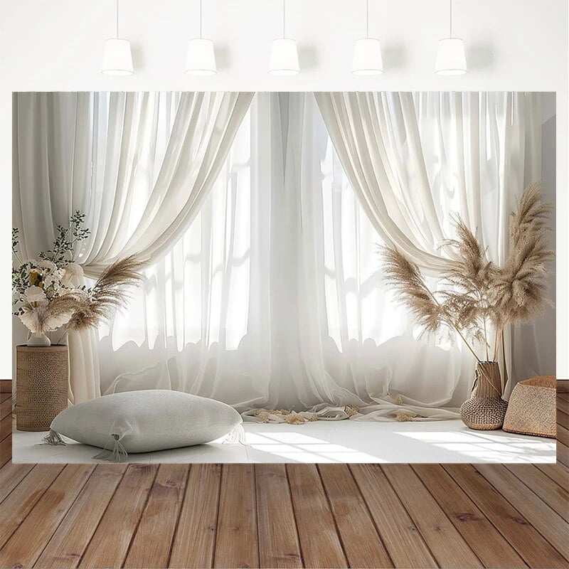 White Home Backdrop For Photography Photo Wedding Background Cloth ...