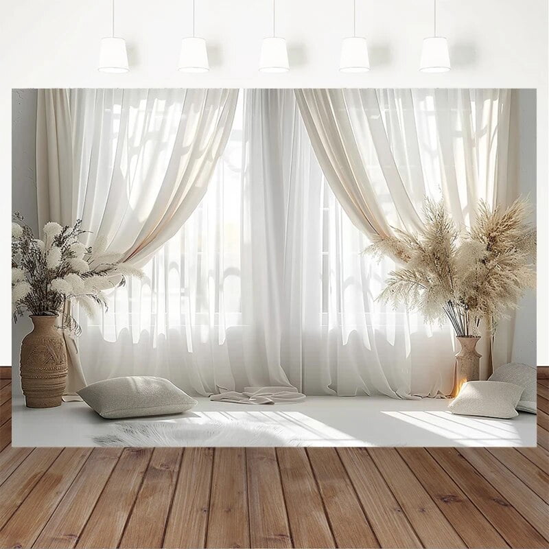 White Home Backdrop For Photography Photo Wedding Background Cloth ...