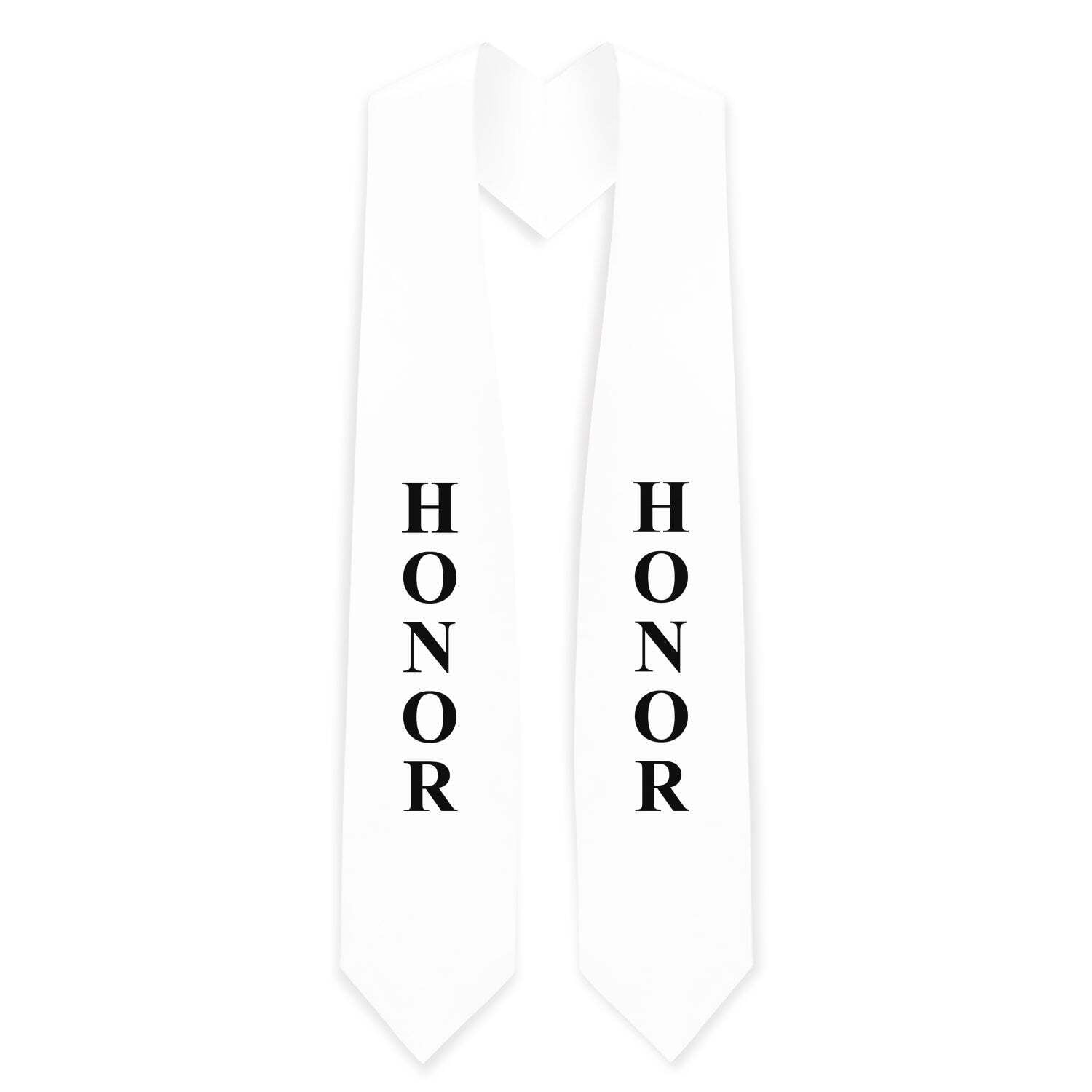 Endea Graduation White Honors Graduation Stole/Sash with Classic Tips ...