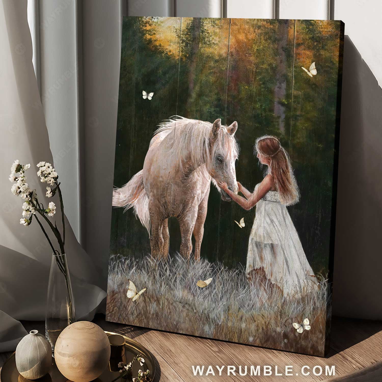 White Horse Magic Forest Little Girl The Passion Of Jesus - Jesus ...