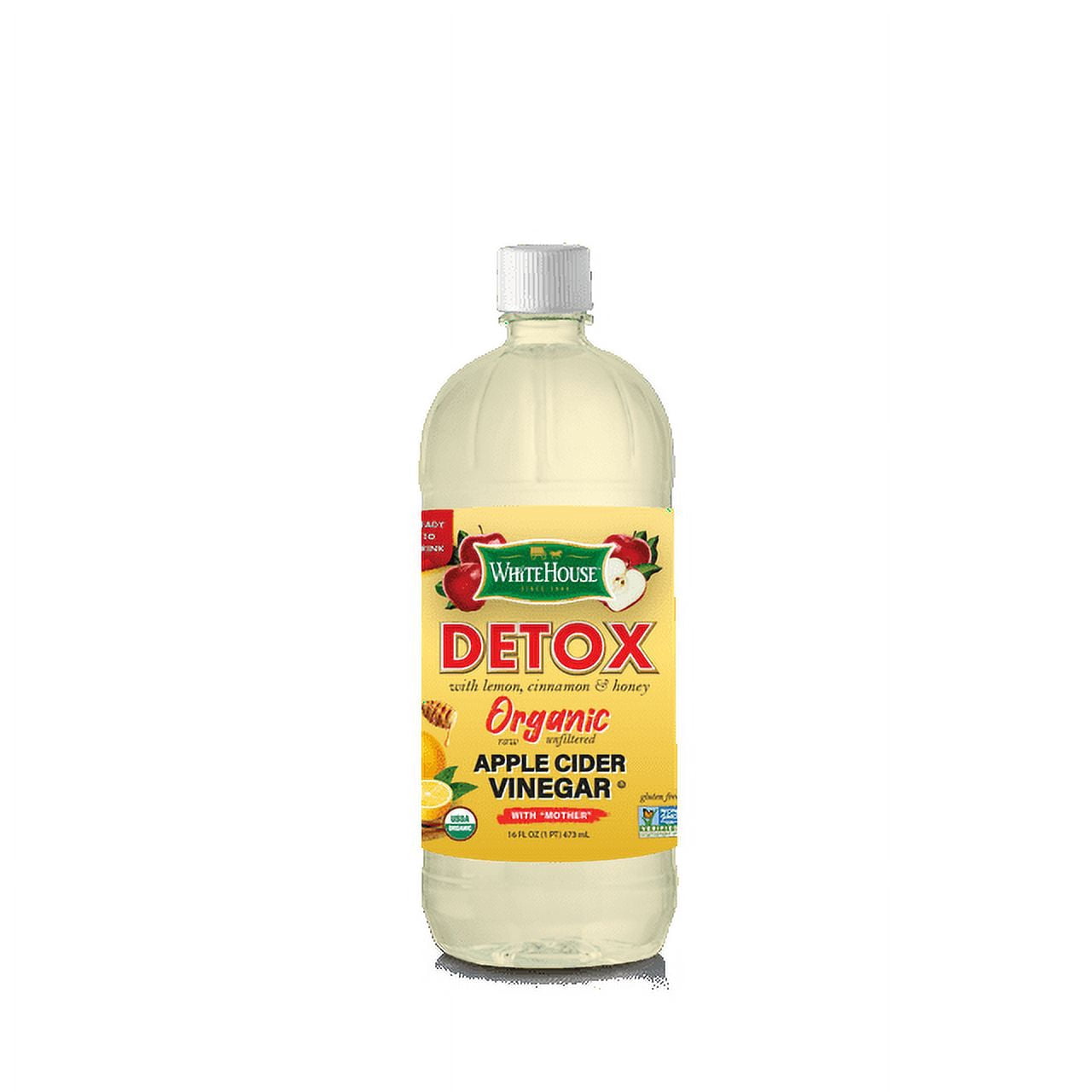 White House Detox Apple Cider Vinegar, 16 fl oz(2 Packs) - Walmart.com
