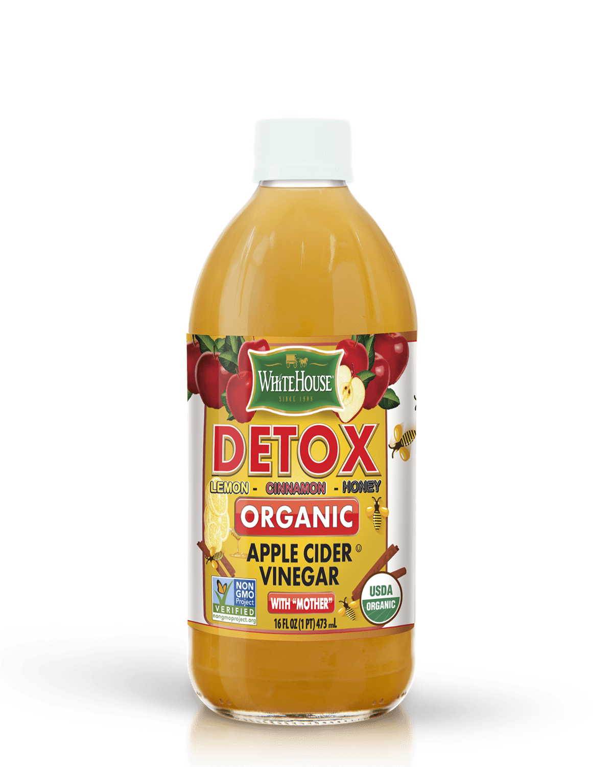 White House Detox Apple Cider Vinegar, 16 fl oz - Walmart.com