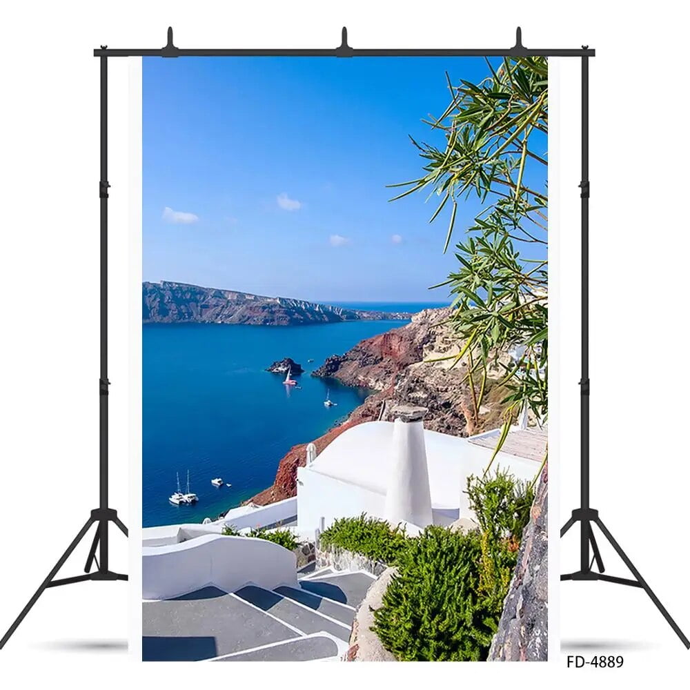 White House Scenic Sea Seaside Hotel Scenery Backgrounds Children Young ...