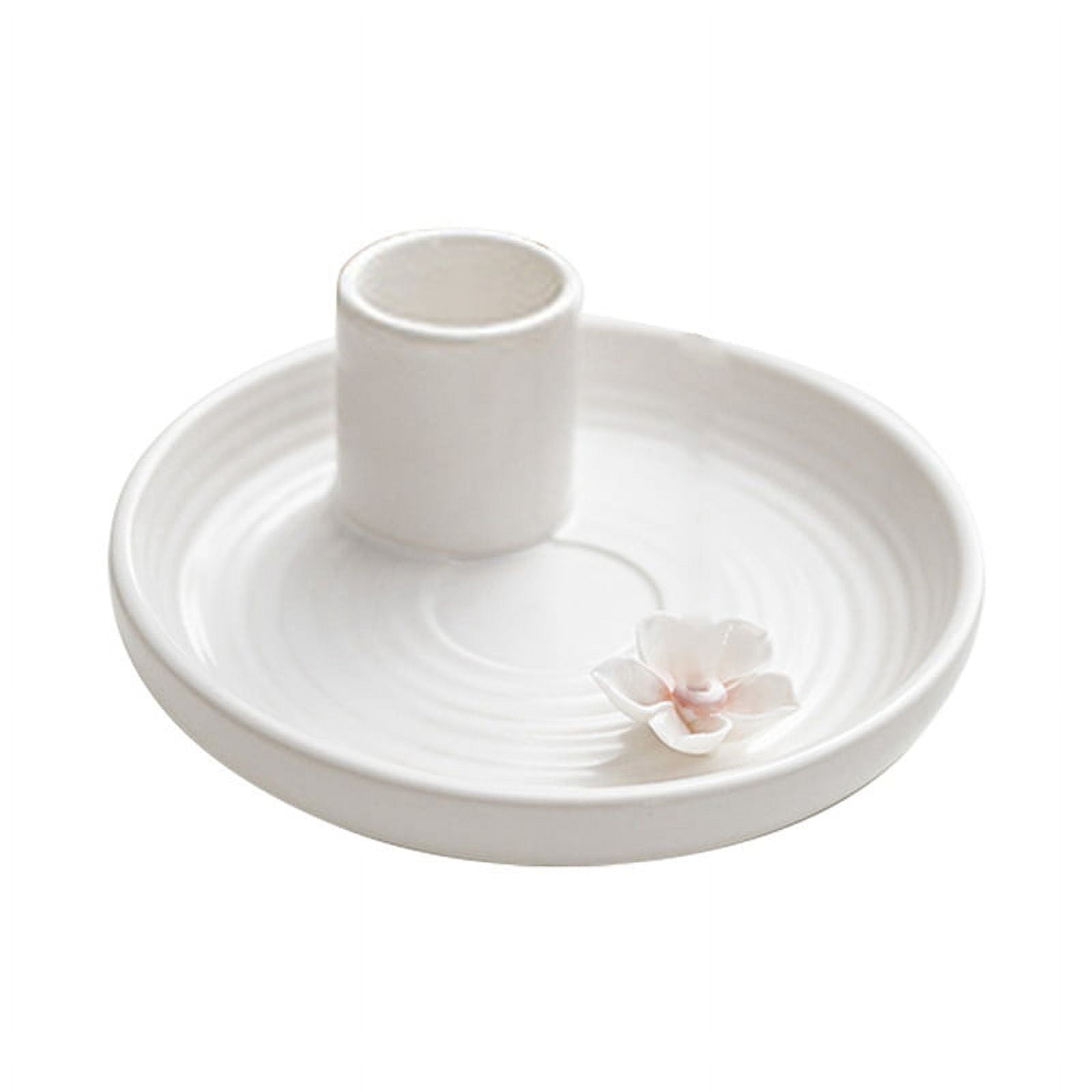 White Icense Holder,Ceramic Incense Holder,Scent Wood Stand, Simple ...