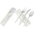 White Individually Wrapped Plastic Utensils - Disposable Silverware set ...
