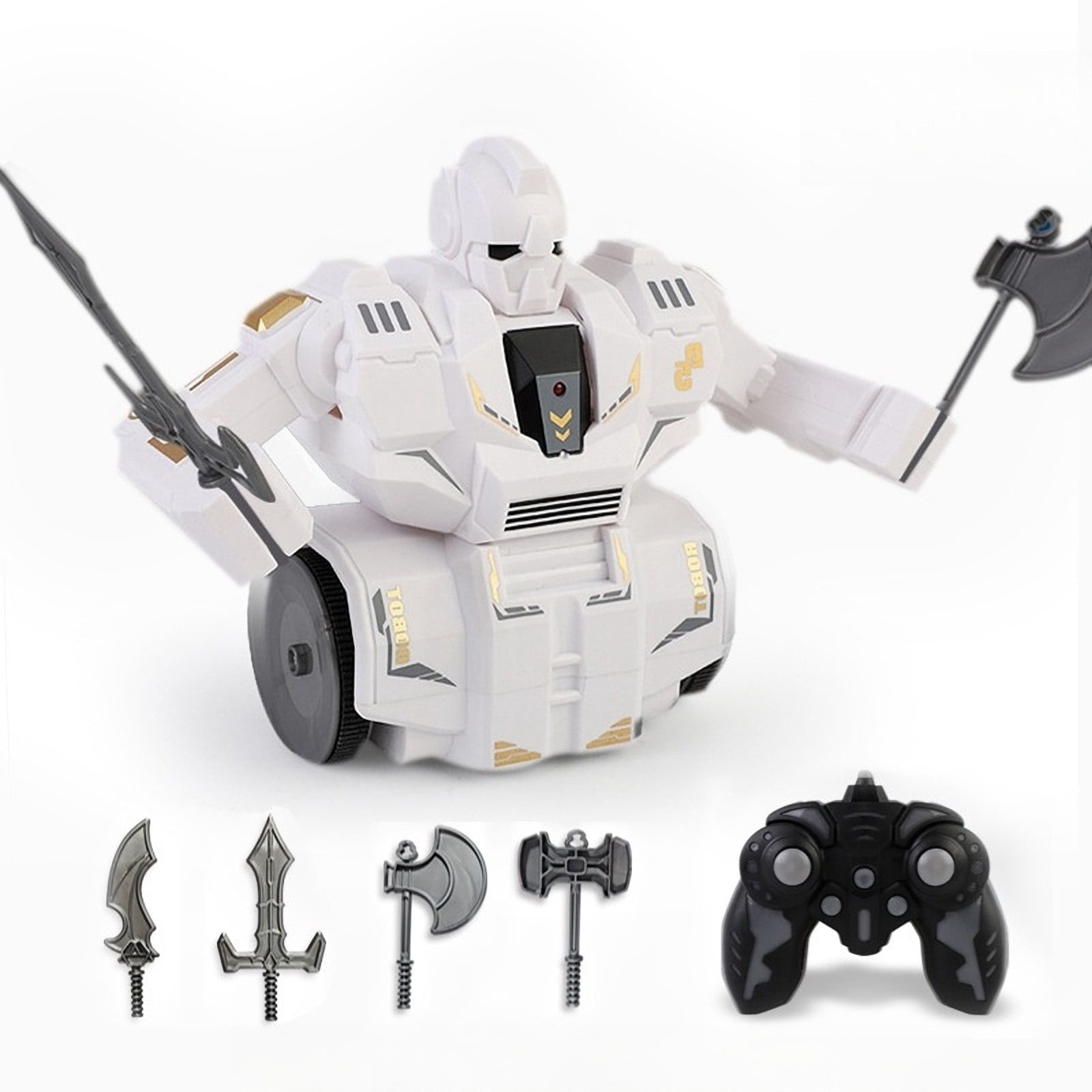 White 2.4G Remote Control Boxing Robot Plastic 7.9X3.9X5.9 Inches ...