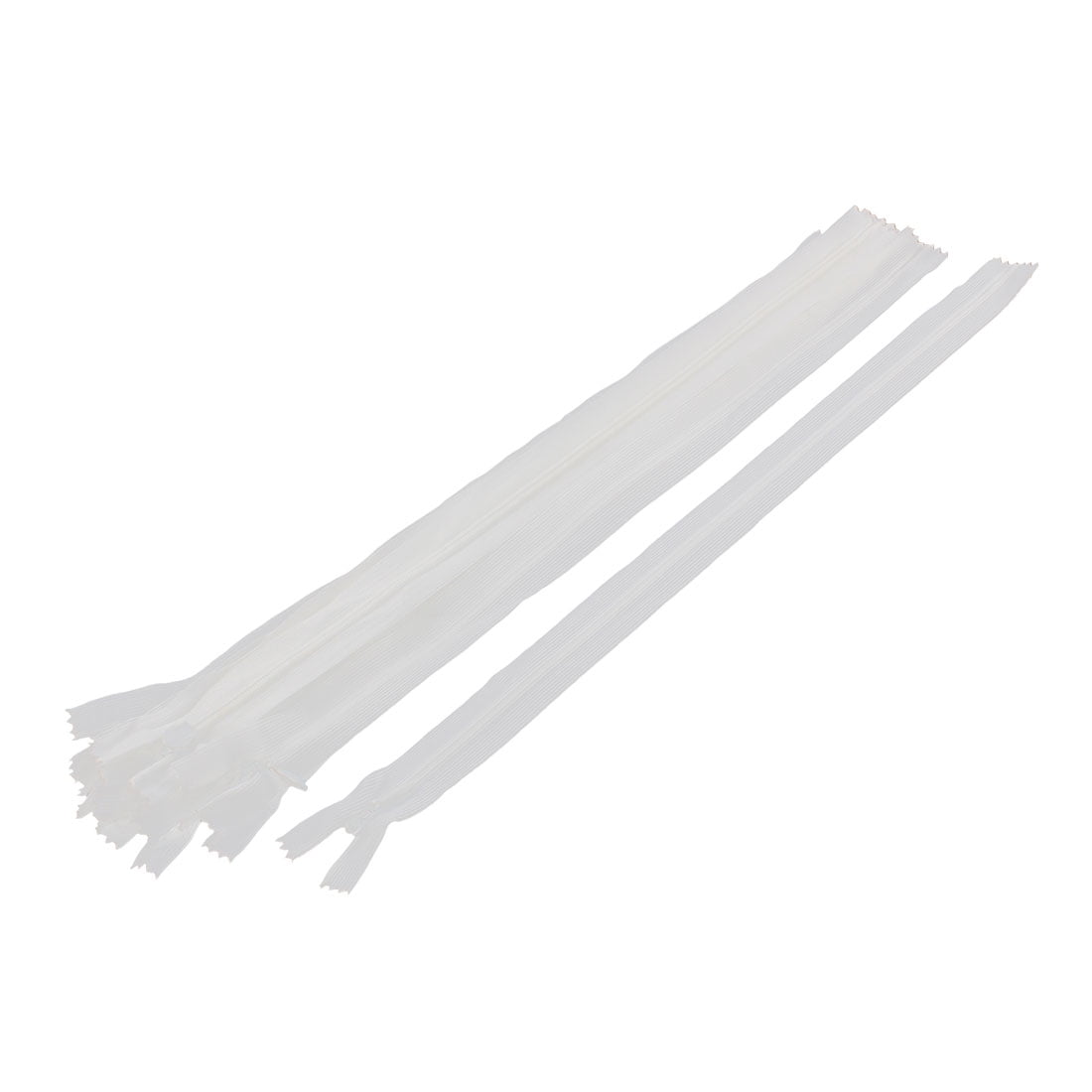 White Invisible Nylon Concealed Zip Zipper 14-inch 10 Pcs - Walmart.com