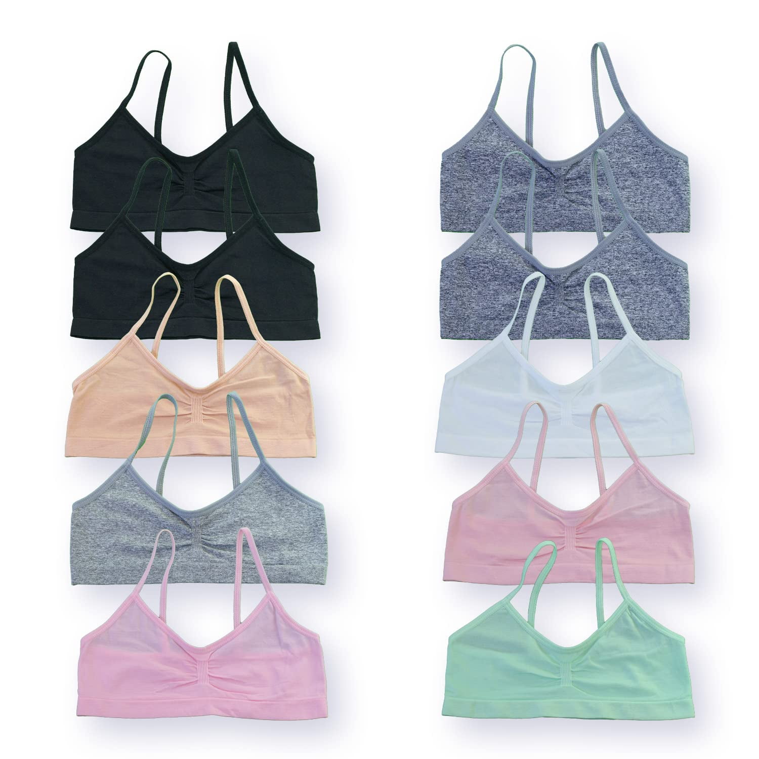 White Ivy Assorted Cozy-Fit Cami Training Bras For Girls; Bralettes for ...