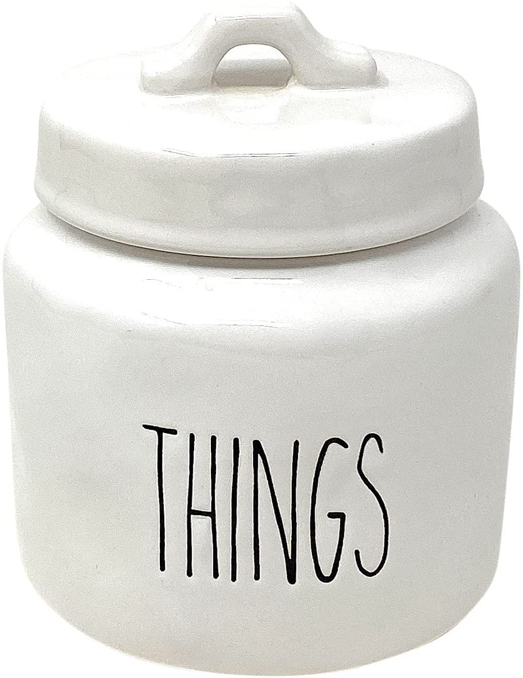 White Jar With Lid Large Capacity Porcelain Ceramic Kitchenware ...