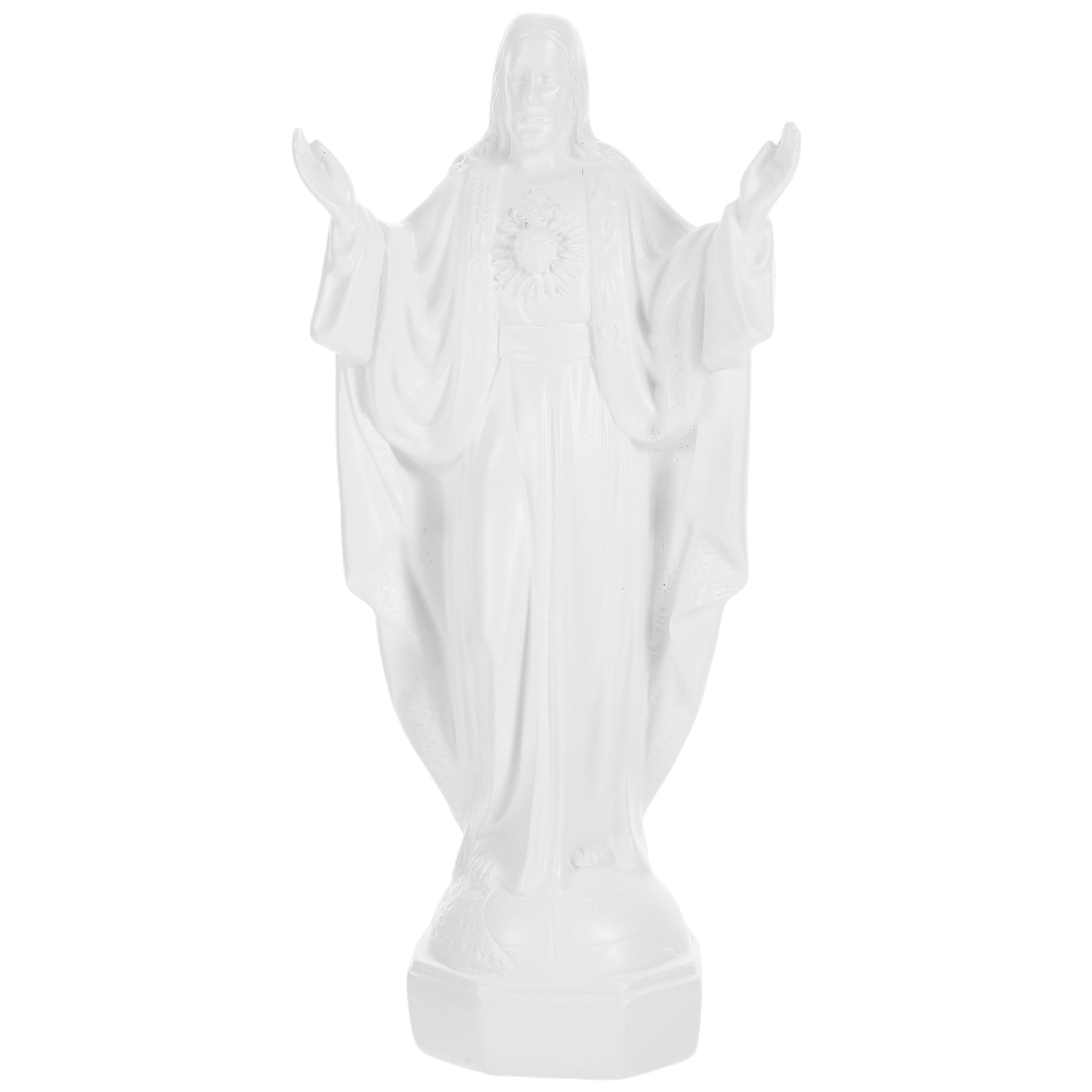 White Jesus Statue Resin Catholic Figure DIY Painting Christmas Craft ...