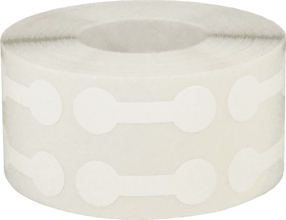 White Jewelry Merchandise Barbell Tag Stickers, 0.44 x 1.31 Inches Wide ...