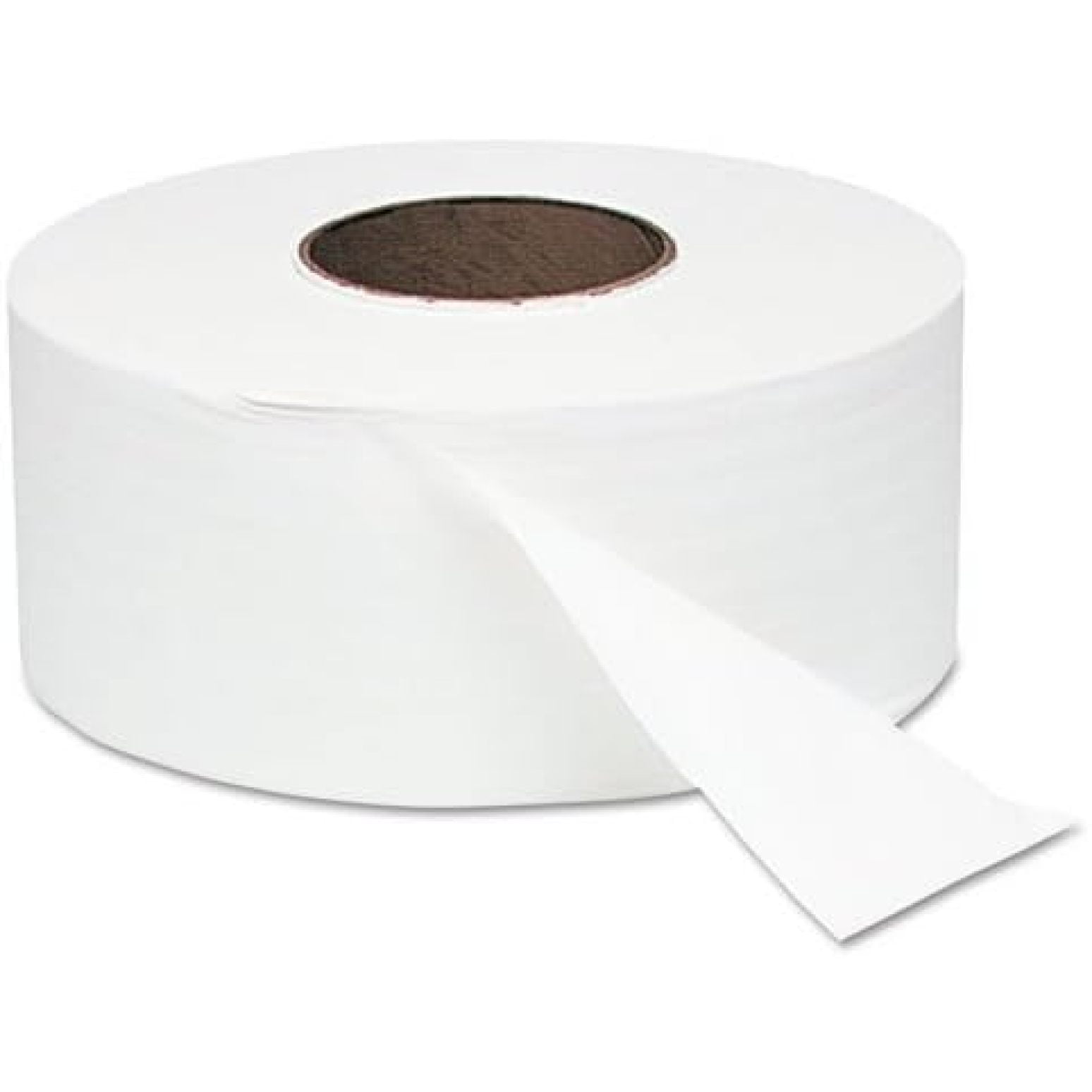 White Jumbo Roll Bath Tissue, 9" dia, 1000 ft, 12 Rolls per Case ...