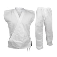 Taekwondo Sleeveless Uniform Gi Top, Martial Arts Kimono V-Neck Karate ...