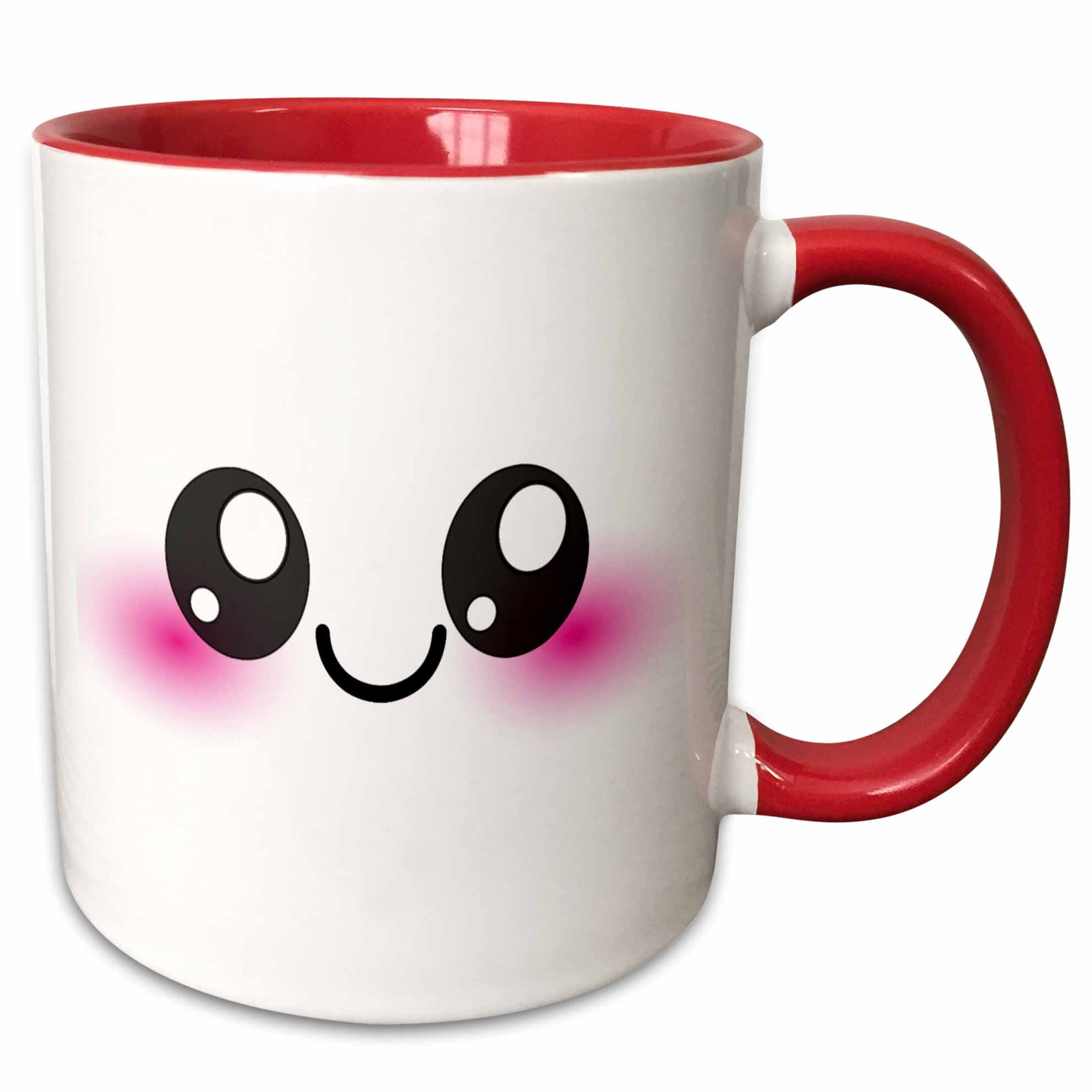 White Kawaii smiling Square - Adorable and Cute Cartoon Smiling Face ...