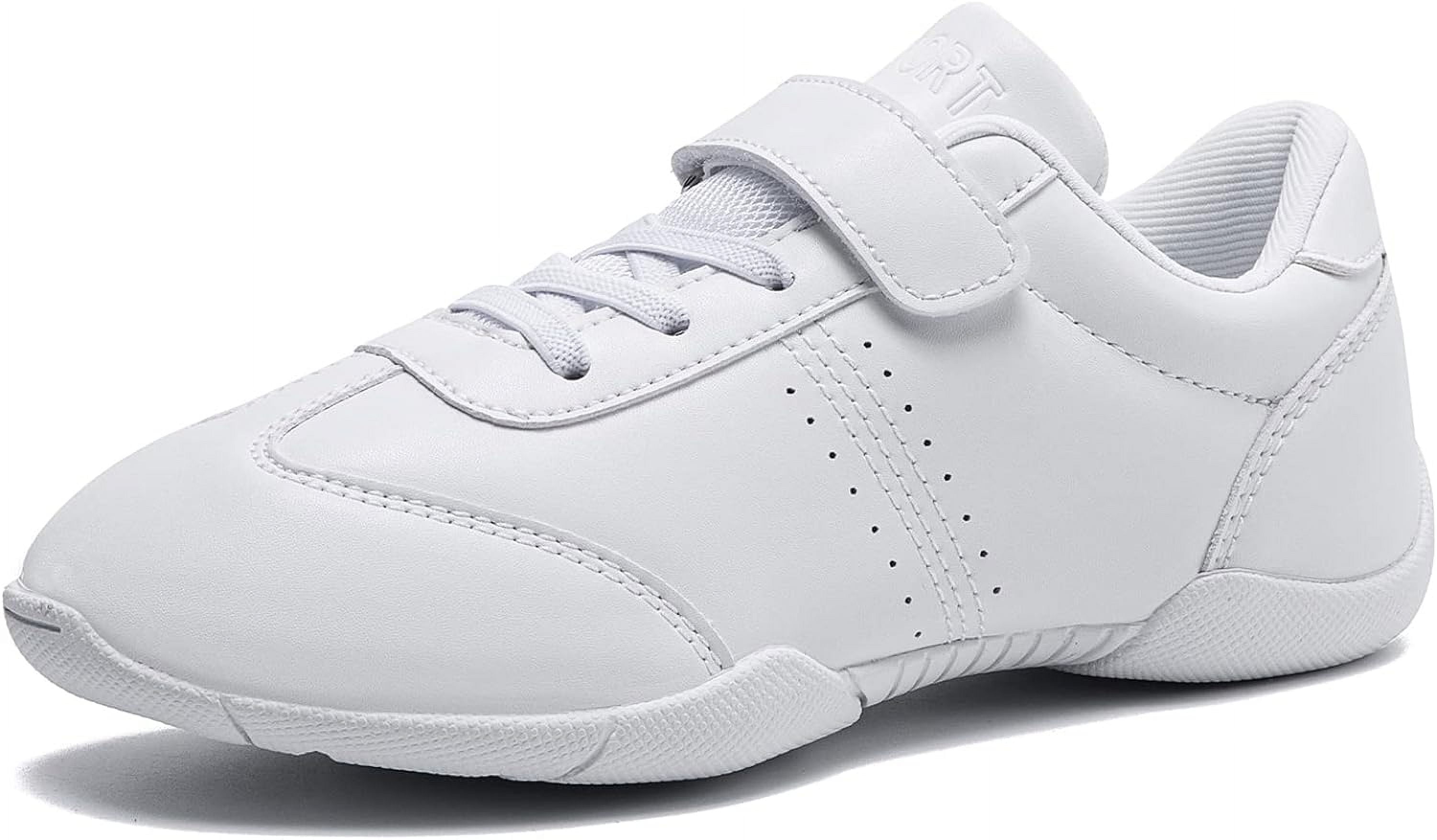 White Kids Cheer Sneakers Girls Cheer Shoes Fashion Sports Tennis Shoes ...