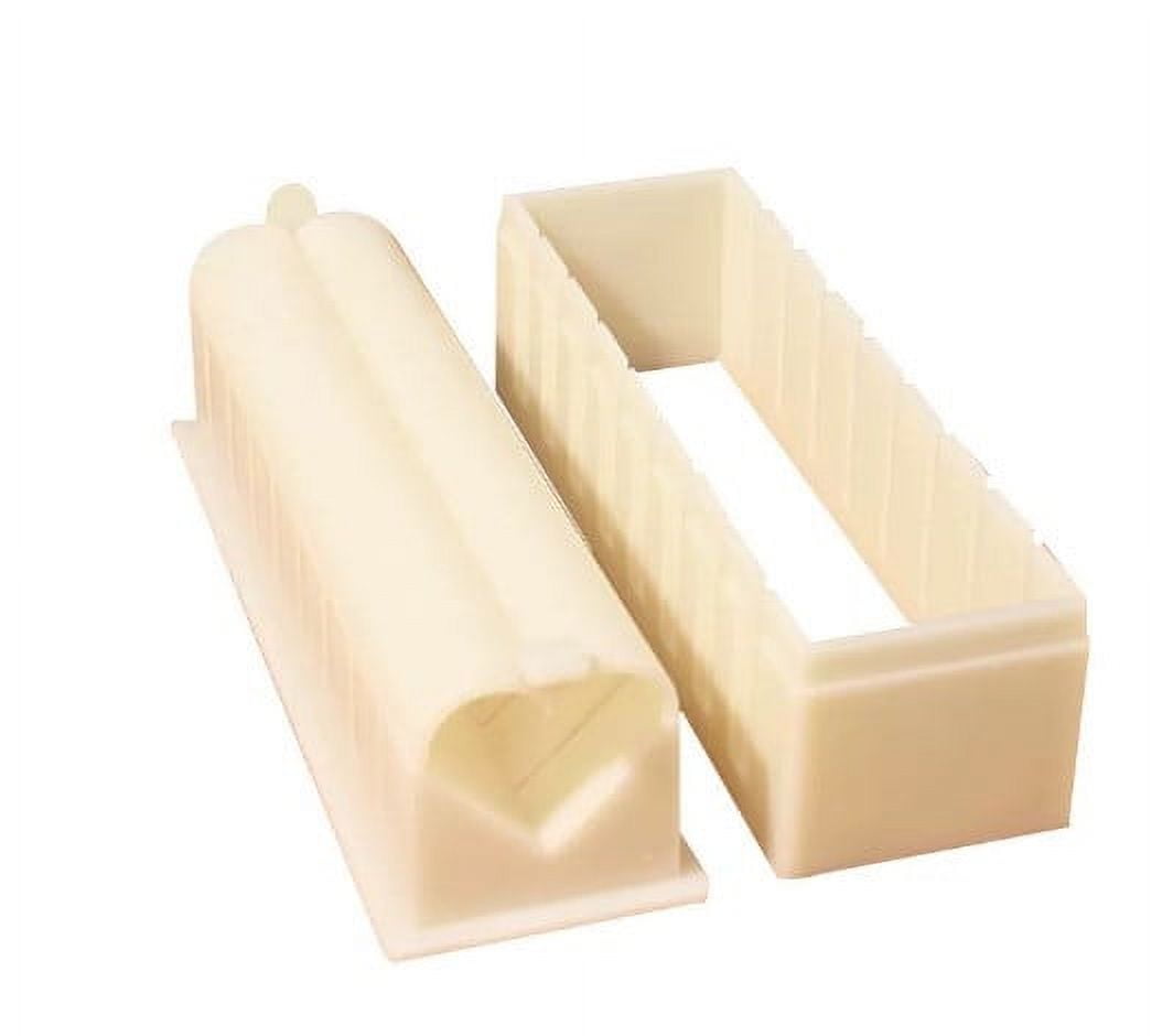 White Kimbap Making Kit - 5 Pcs Maker with Different Shapes, Fork ...