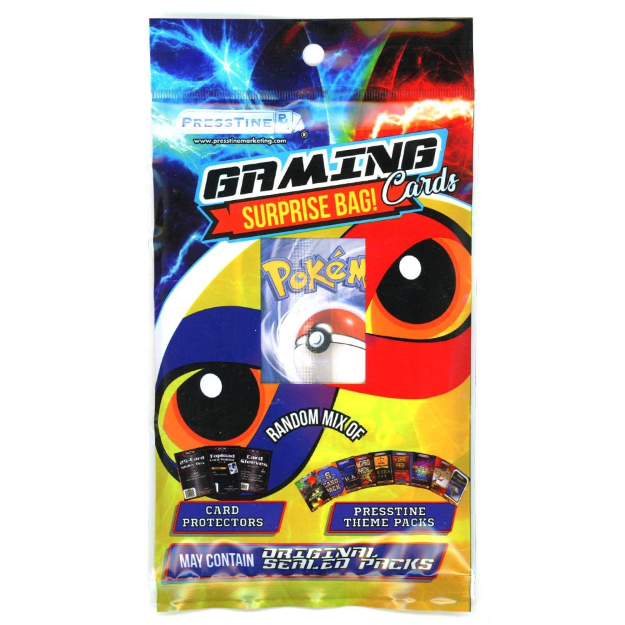 Presstine Pokemon Surprise Bag Trading Cards Mystery Pack - Walmart.com