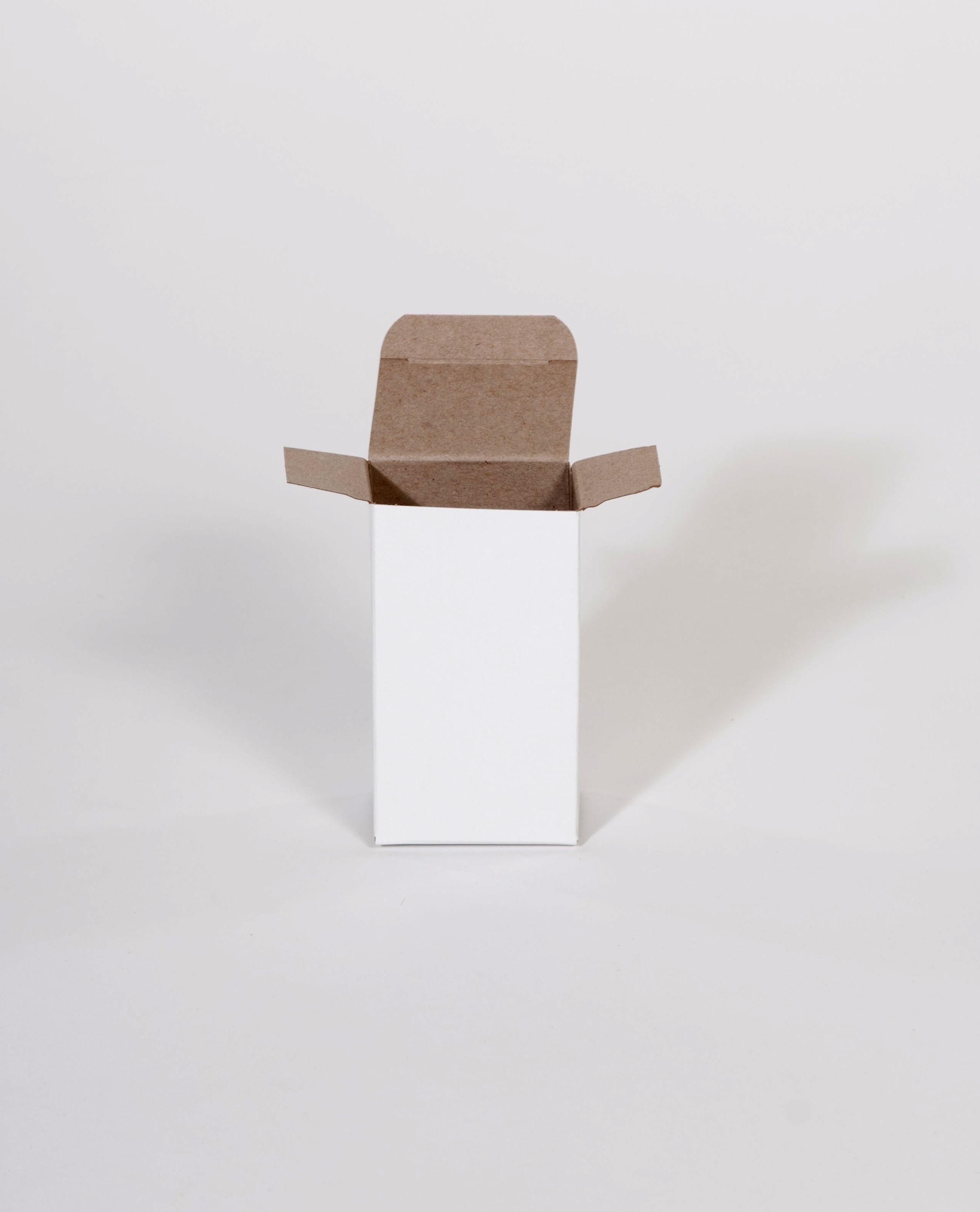 White Kraft Reverse Tuck Folding Carton 4 x 4 x 4" [Pye-Lock Tuck for ...
