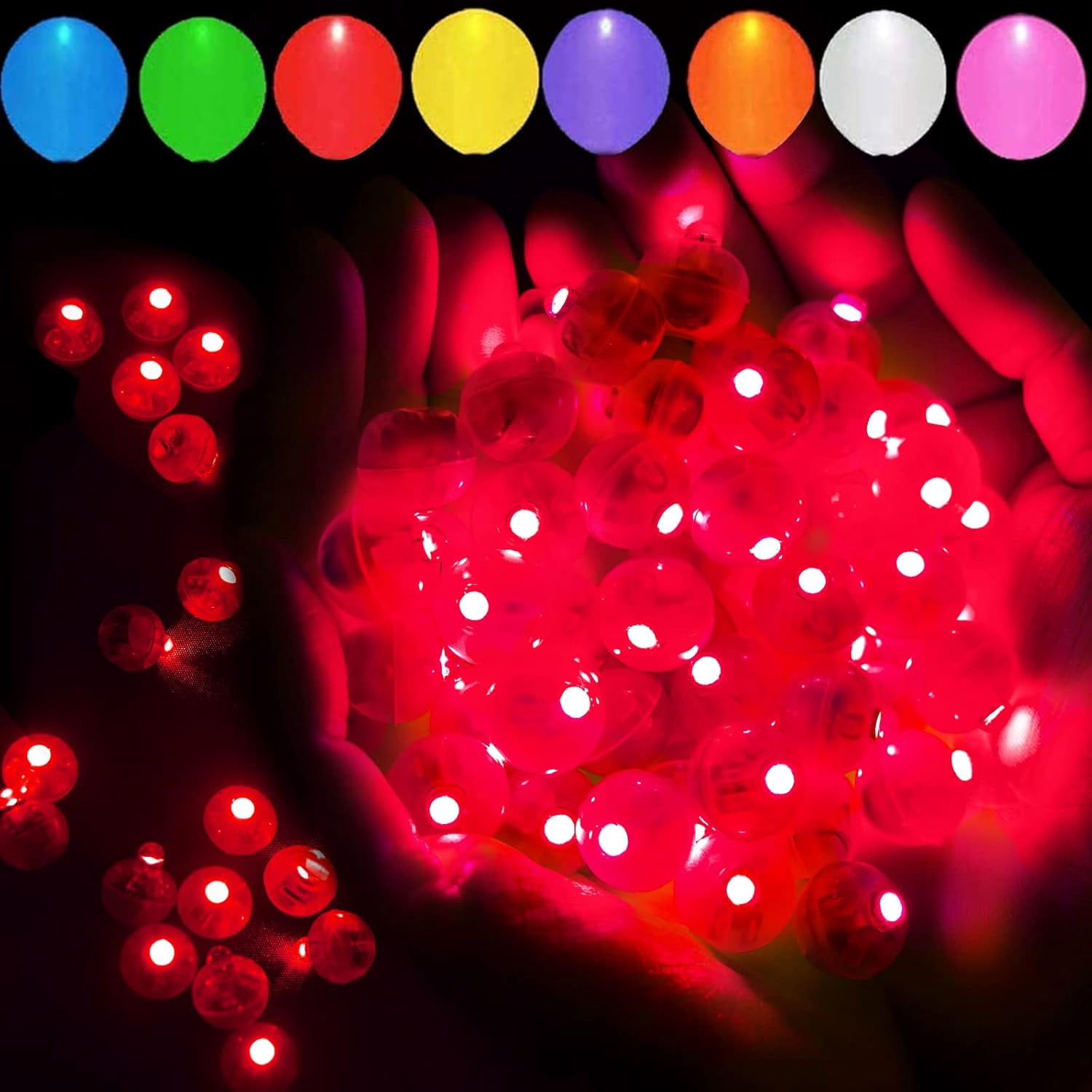 White LED Balloon Light, Tiny Light Mini Round Led Ball Lamp for Paper ...
