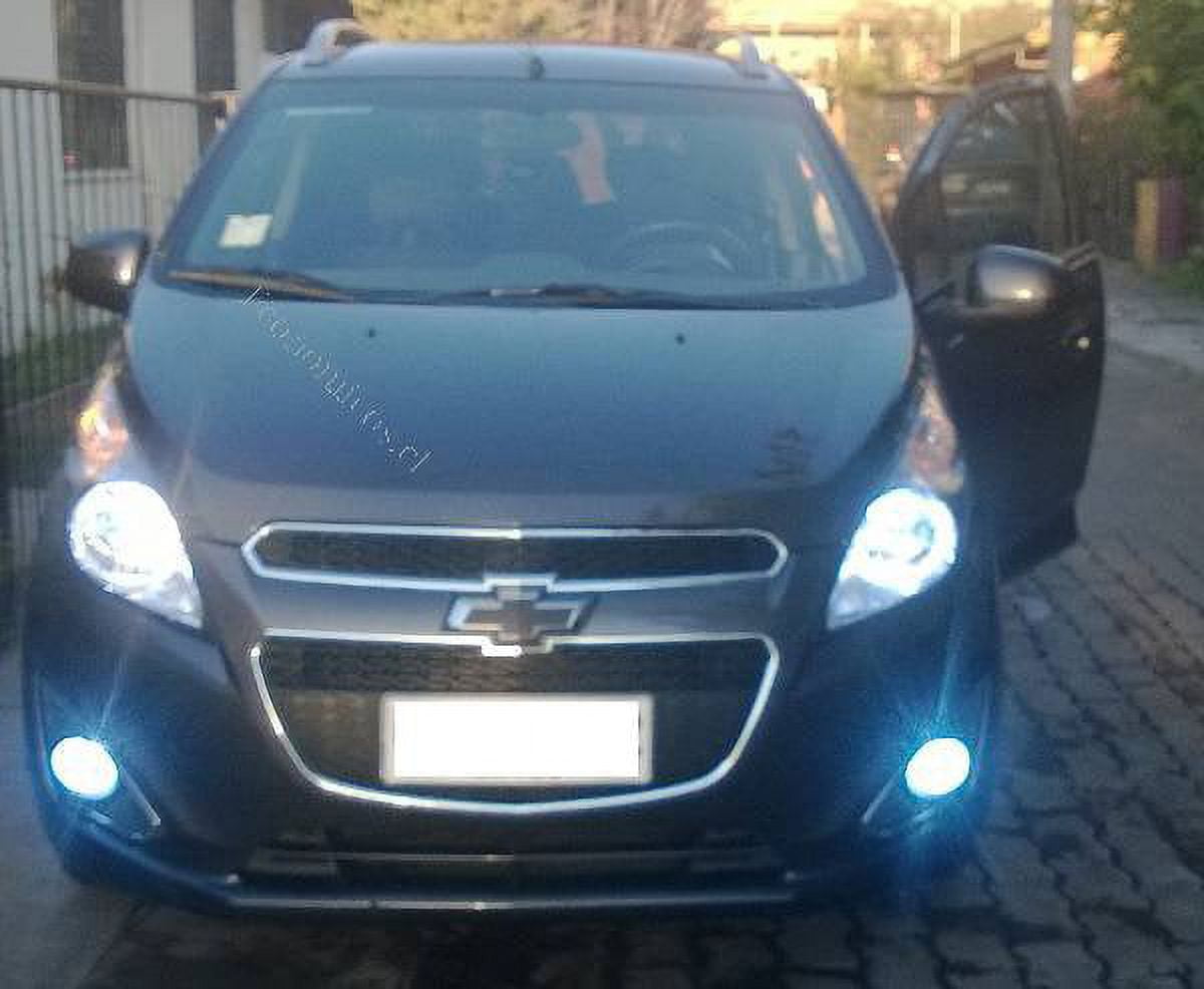 White LED Halo Fog Lamps Driving Lights Kit for 2013 2014 2015 ...