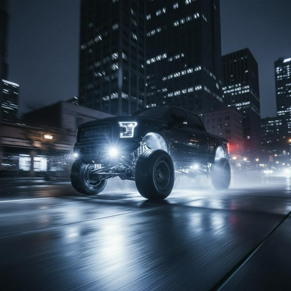 White LED Rock Lights 8-Pack, 6000K Ultra Bright Underbody Neon Lights ...