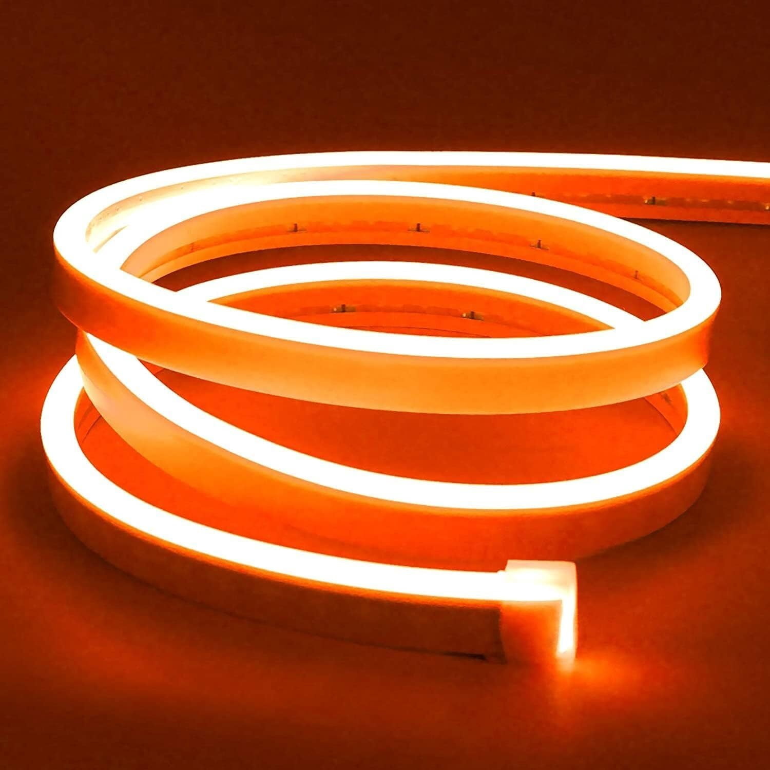 White LED Strip, 16.4ft/5m Neon Strip, 12V Flexible Waterproof Neon LED ...