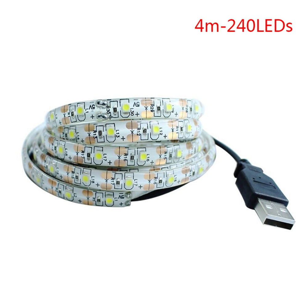 White LED Strip Lights Density Tape Light for Bedroom 240 LEDs/Reel ...