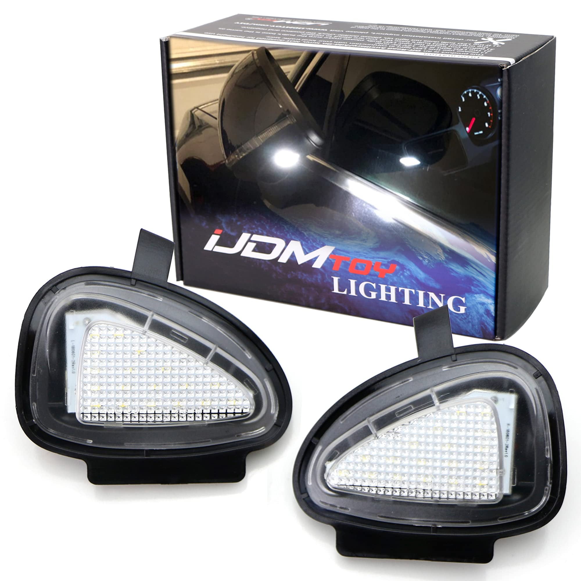 White LED Under Side Mirror Puddle Lights For Volkswagen MK6 Golf GTi ...
