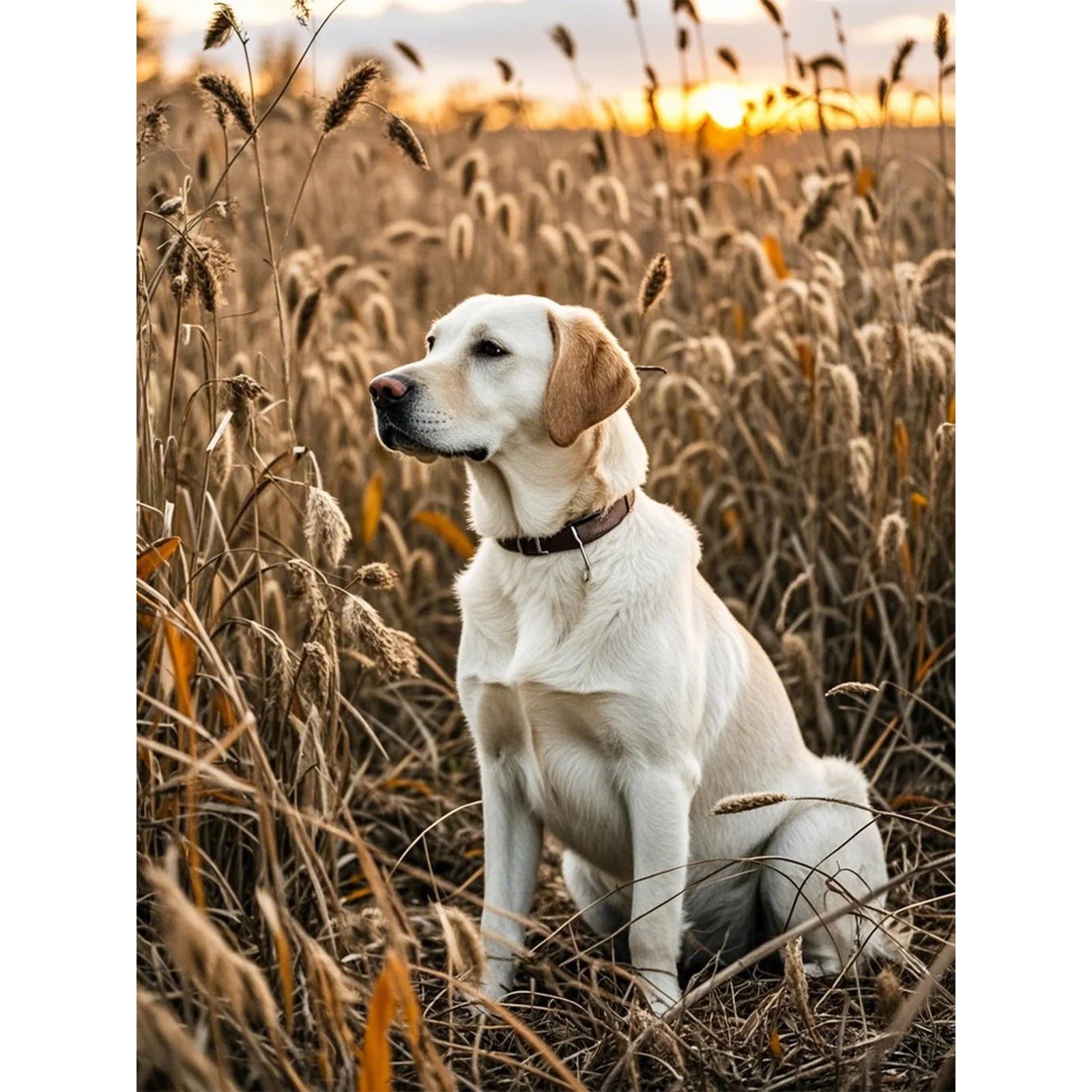 White Labrador Retriever Diamond Art 5D Diamond Painting DIY Kits Full ...