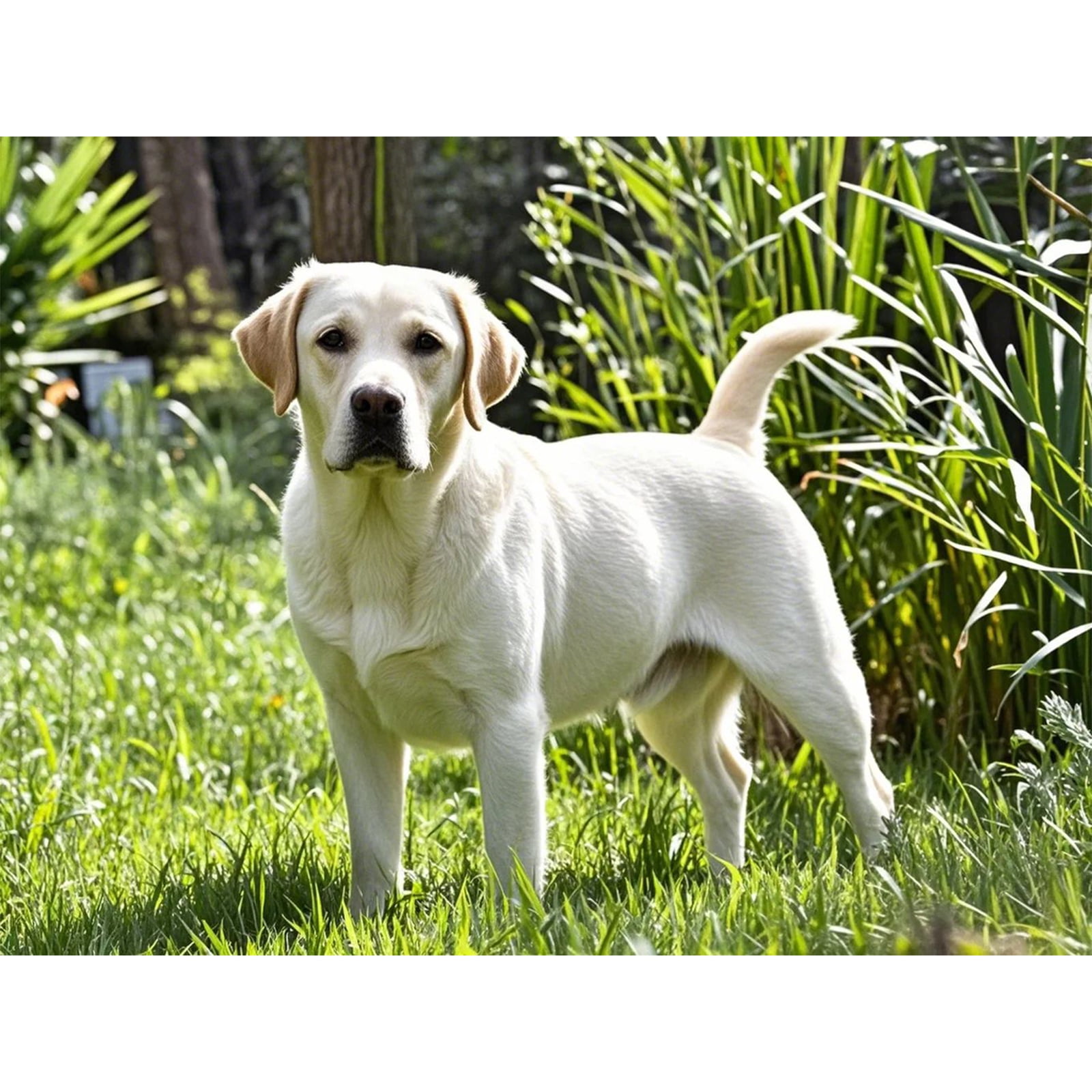 White Labrador Retriever Diamond Art 5D Diamond Painting DIY Kits Full ...